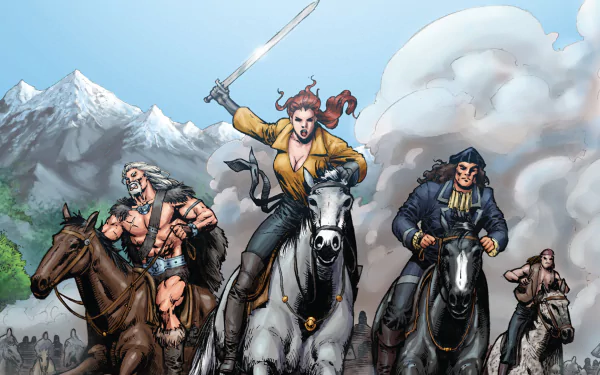 Download Comic Red Sonja 4k Ultra HD Wallpaper