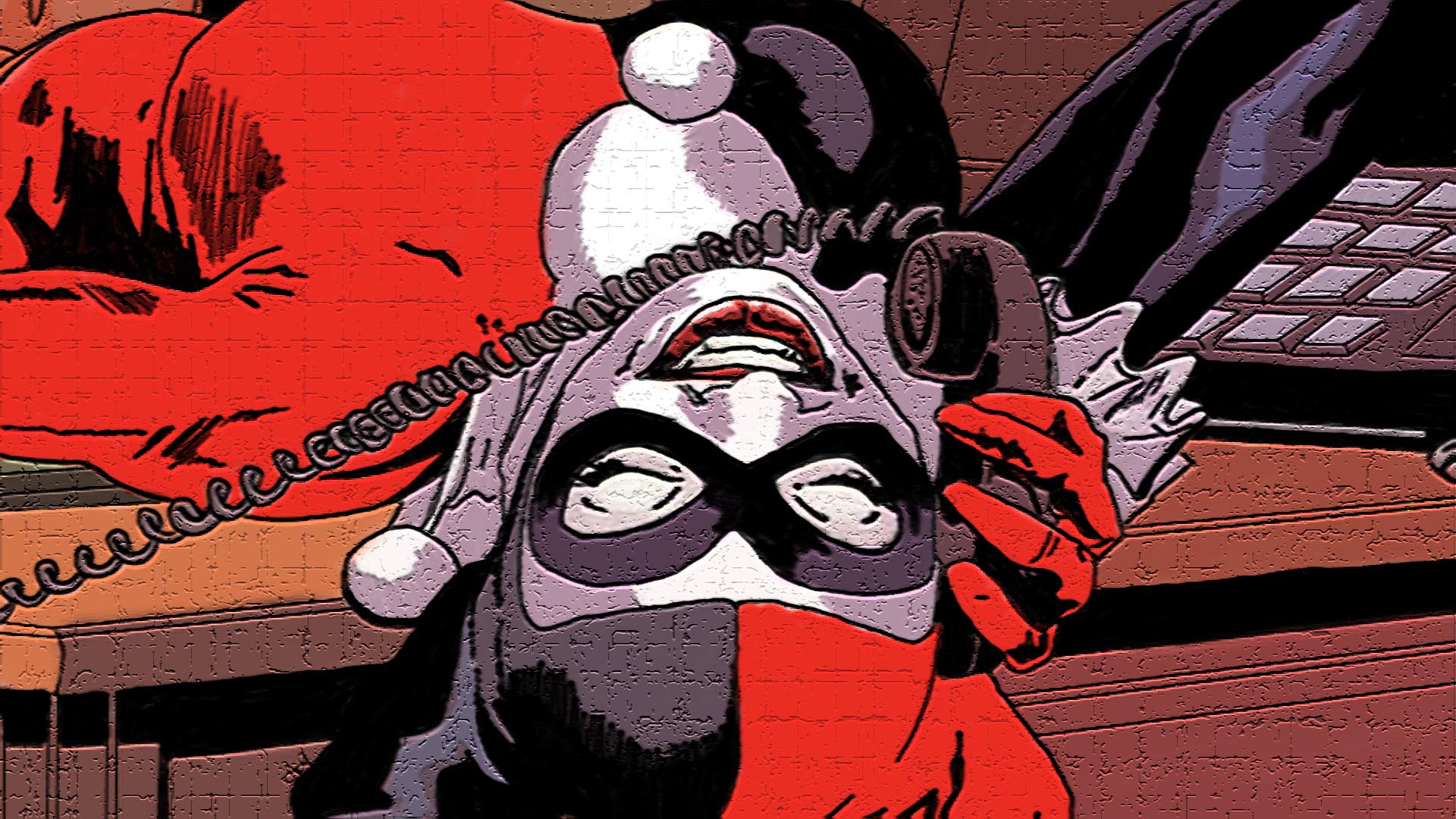 Download Comic Harley Quinn HD Wallpaper by Steve Prescott