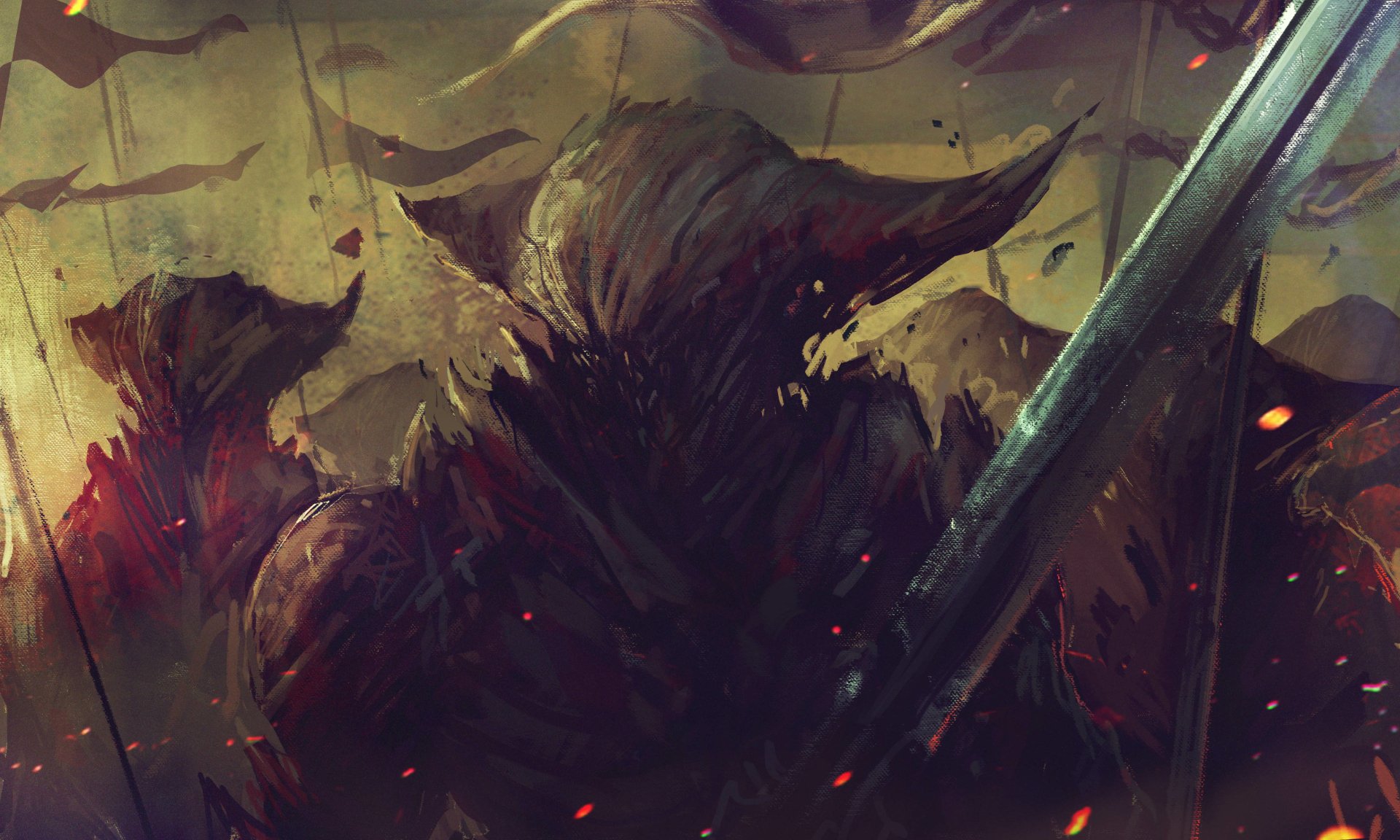 Dark Demon: 4K Ultra HD Wallpaper of Shadows by Christian Quinot