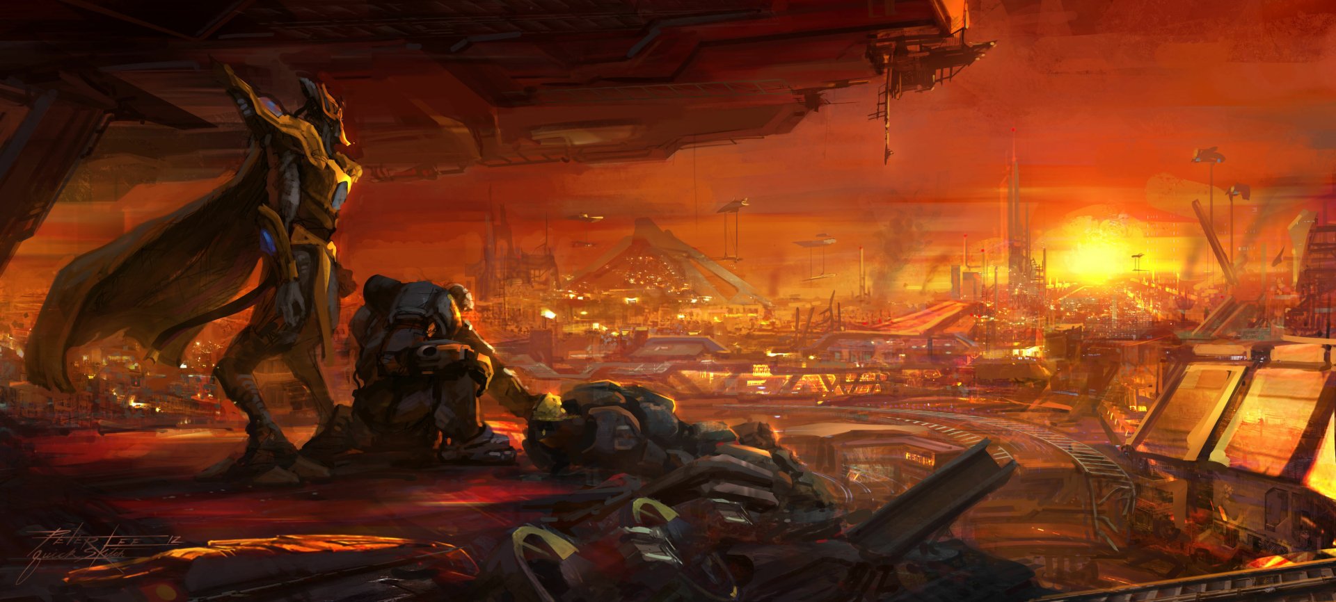 StarCraft II Legacy of the Void HD Wallpaper: Epic Sci-Fi Battle Scene