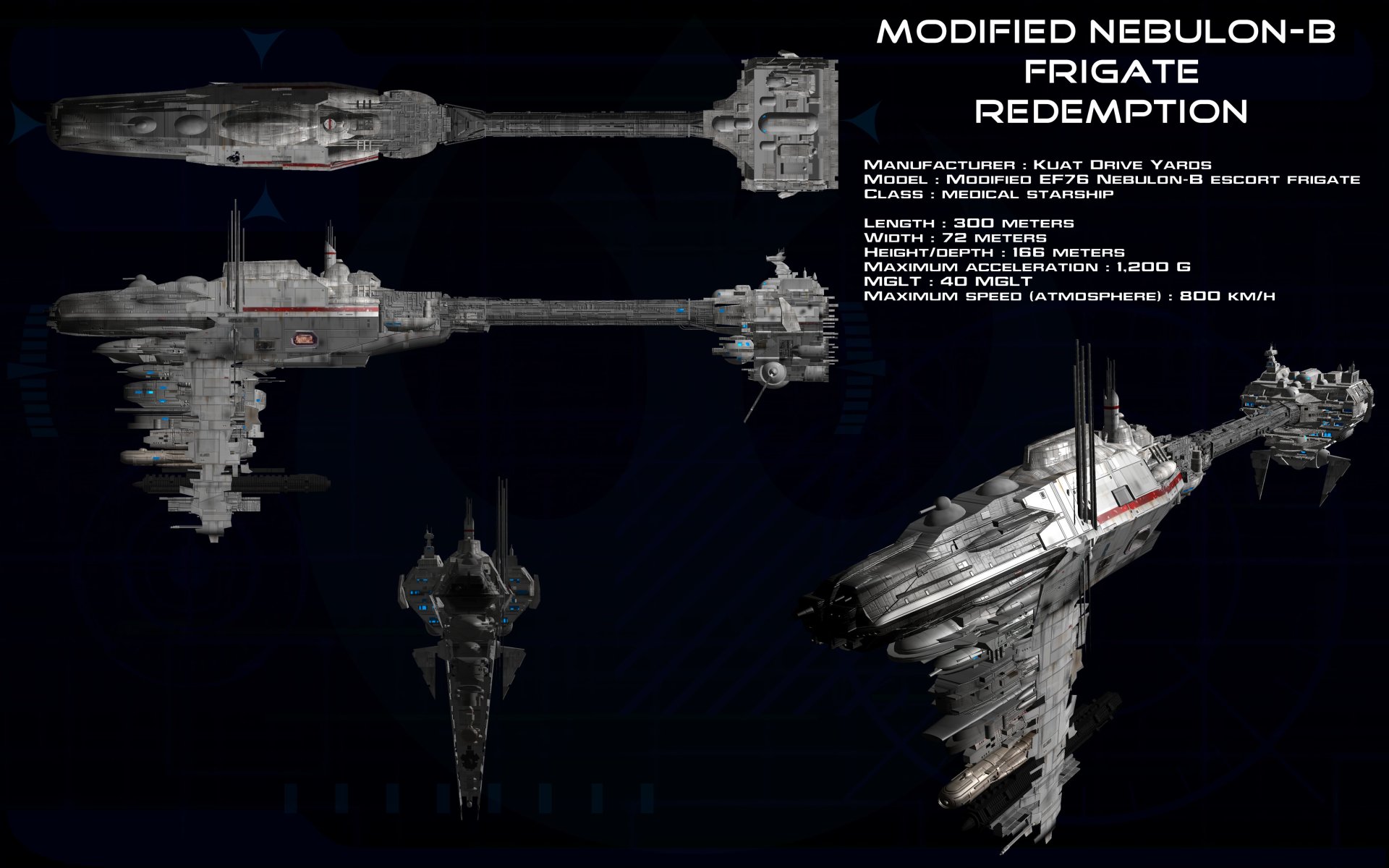 Star Wars Modified Nebulon-B Frigate Wallpaper in 4K Ultra HD