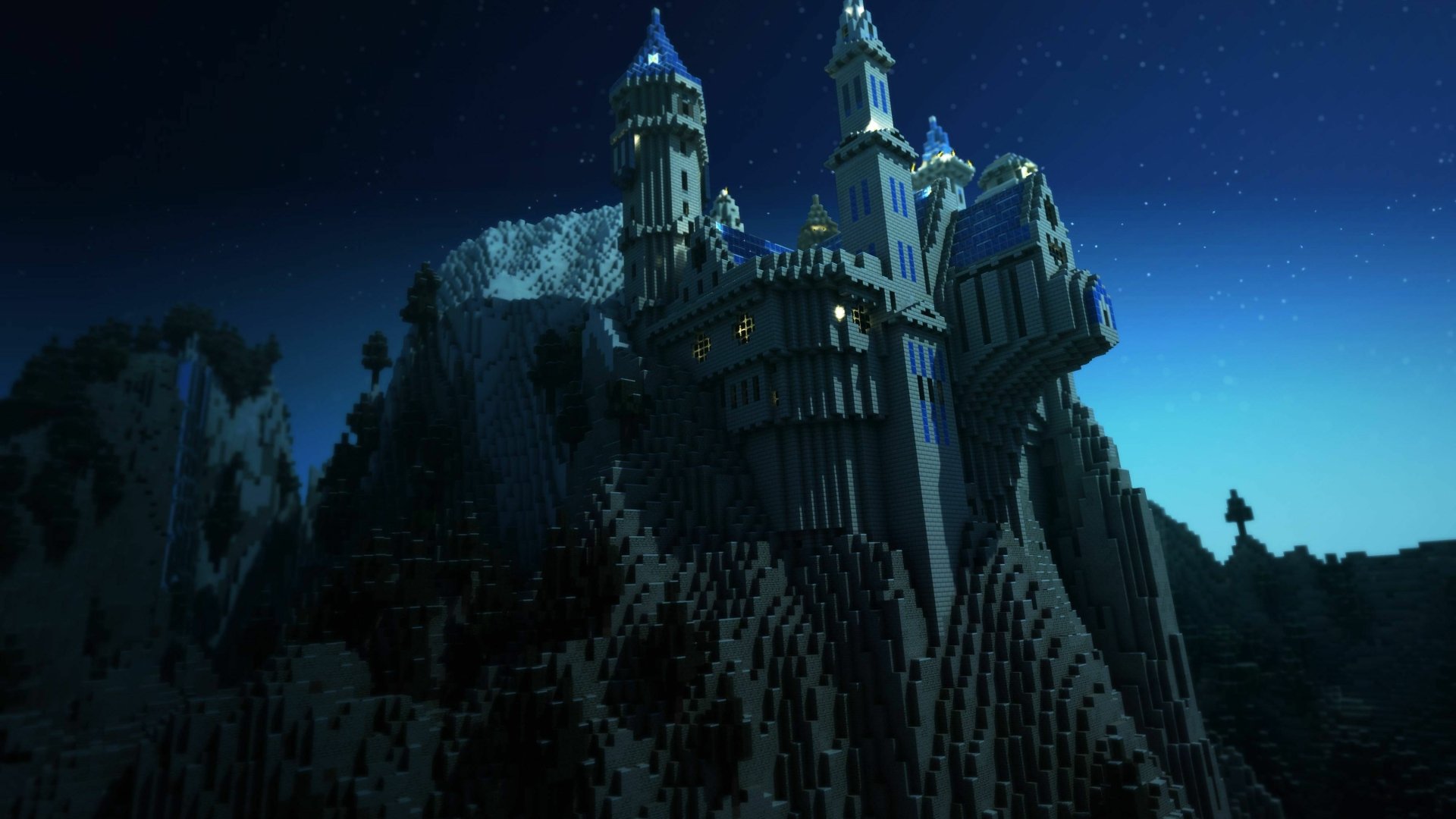 Fantasy Minecraft Castle - 4K Ultra HD Wallpaper