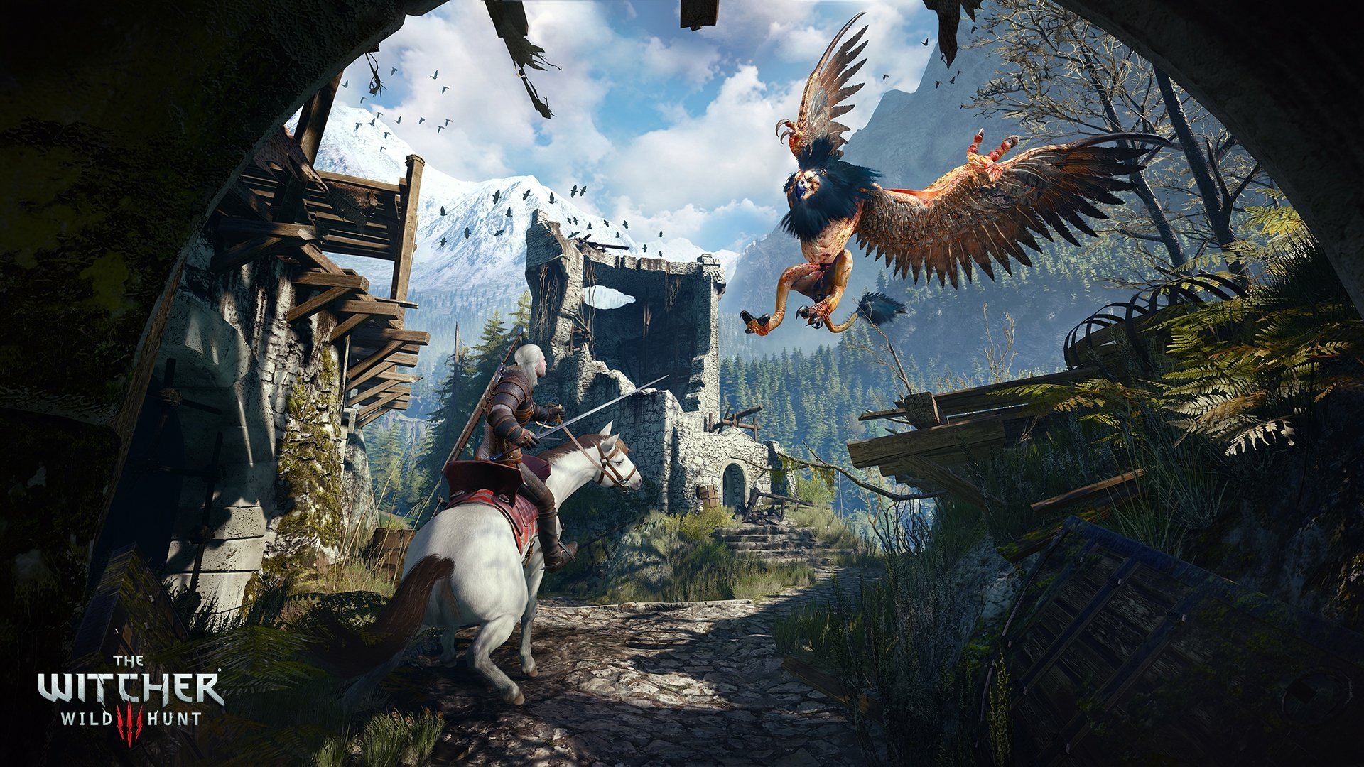 HD Wallpaper: The Witcher 3 - Encountering the Wild Hunt