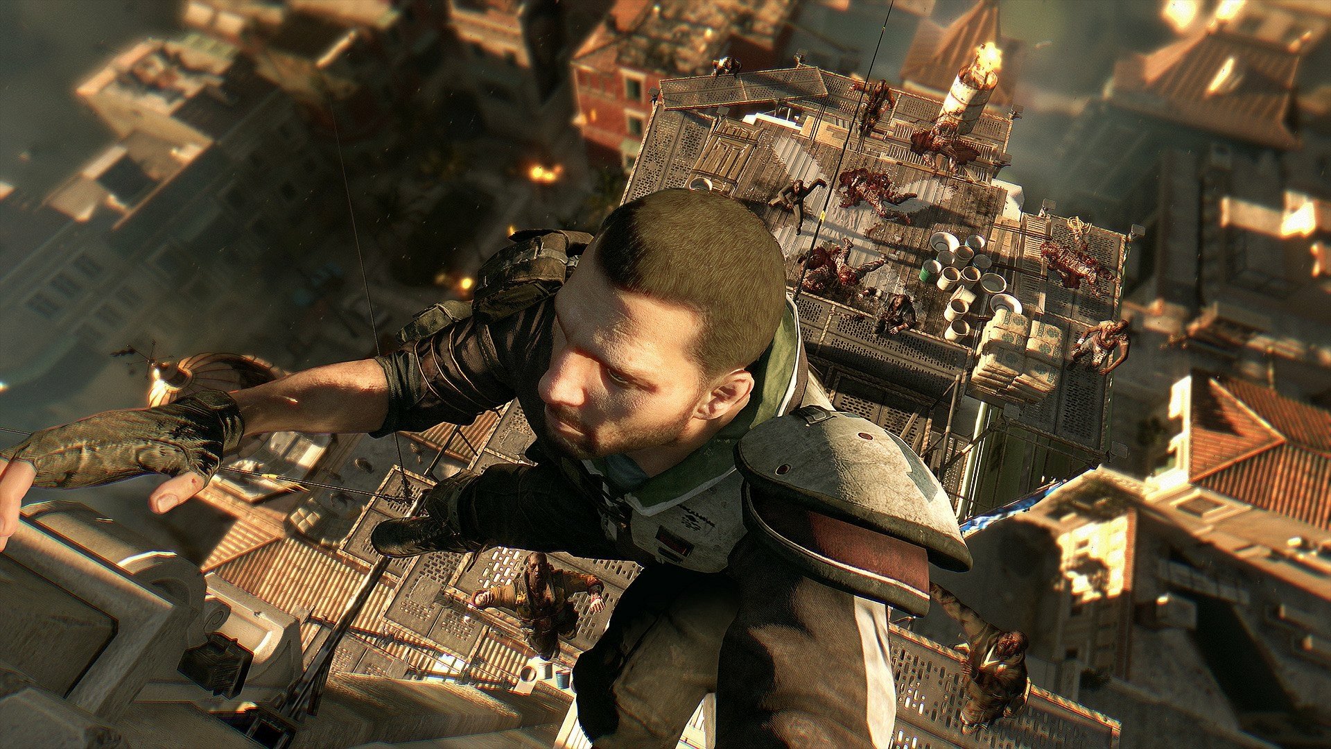 Dying Light HD Wallpaper – High-Octane Action Above the Cityscape ...