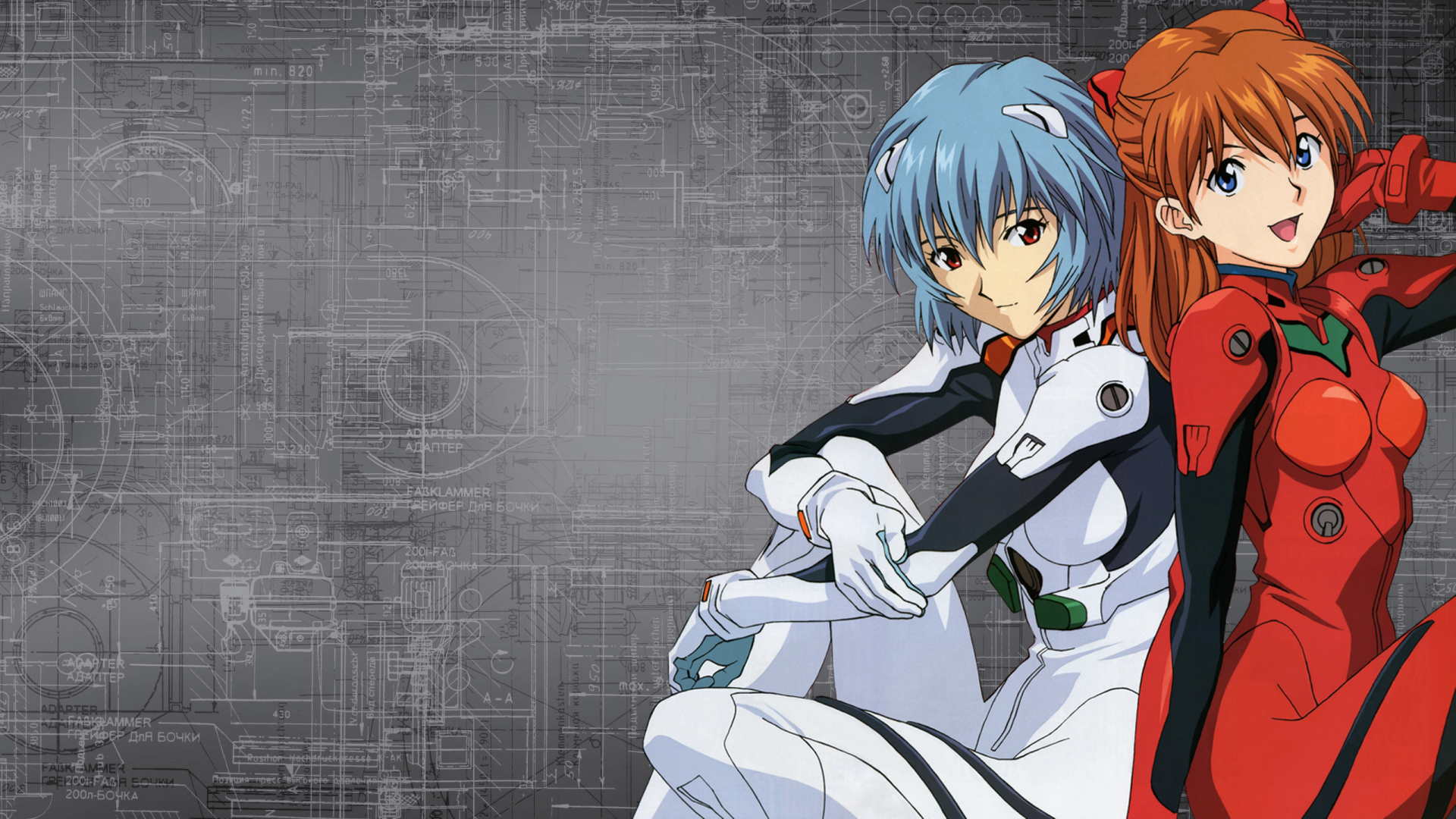 Rei And Asuka Anime