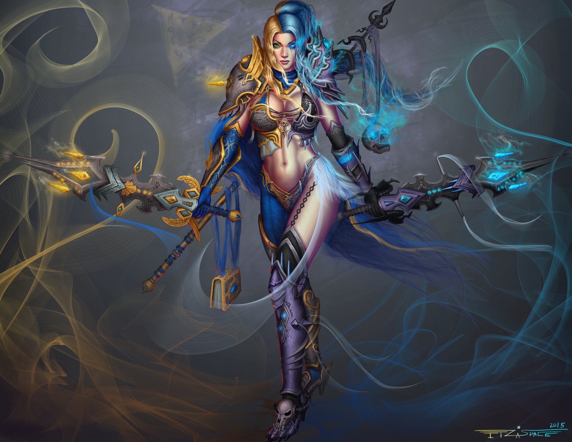 Epic Fantasy Woman Warrior HD Wallpaper by Hector rivera couoh