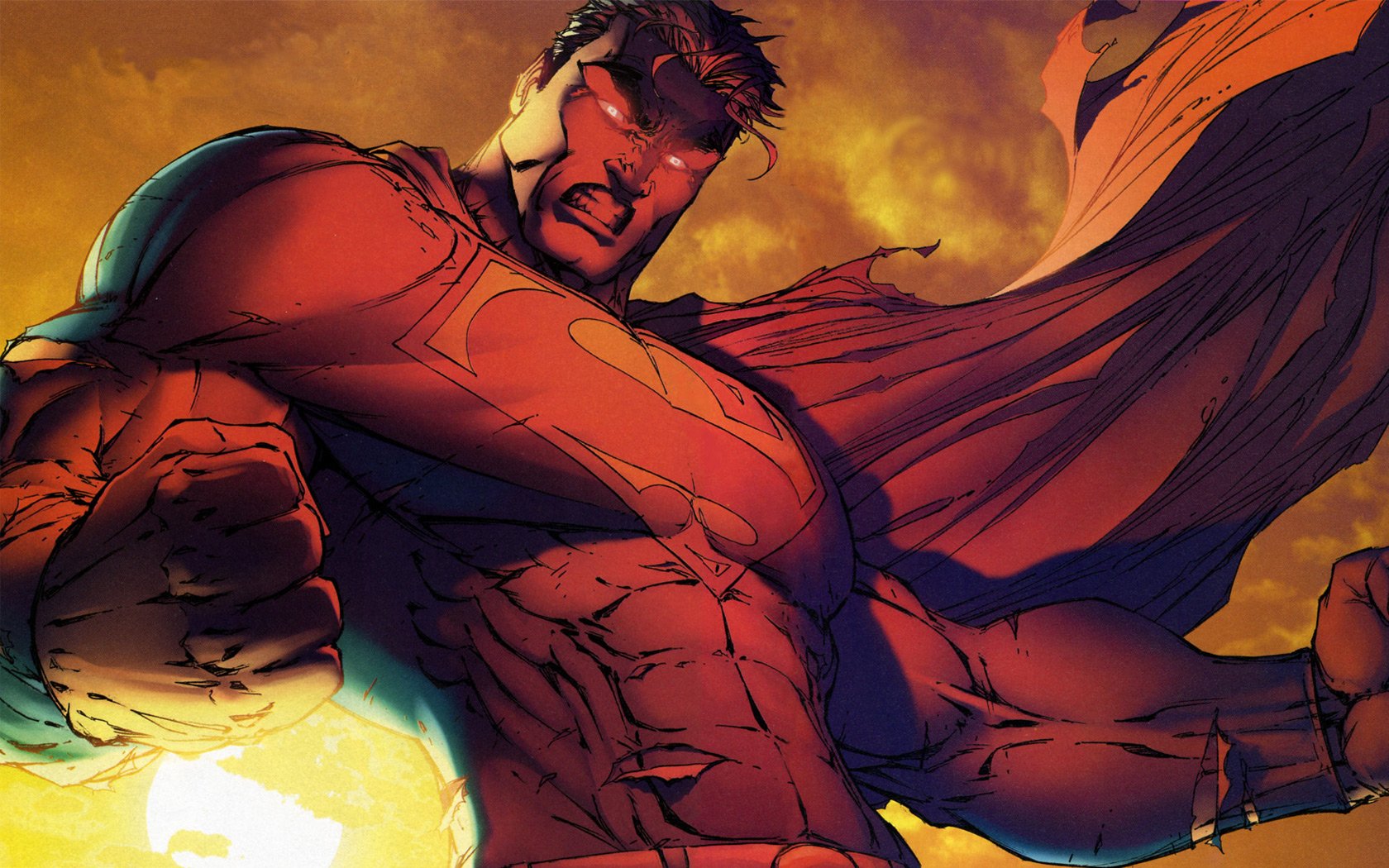 Superman Comic HD Wallpaper: Epic Heroic Power Unleashed