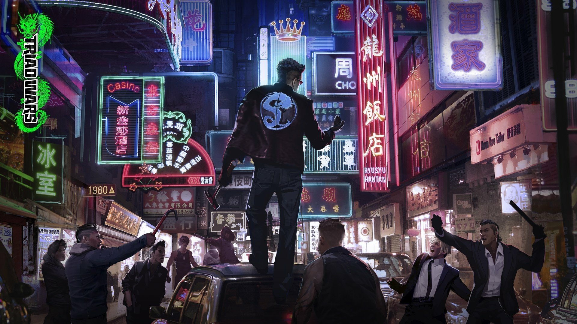 Triad Wars: Neon Night HD Wallpaper | 1920x1080 | Wallpaper Abyss