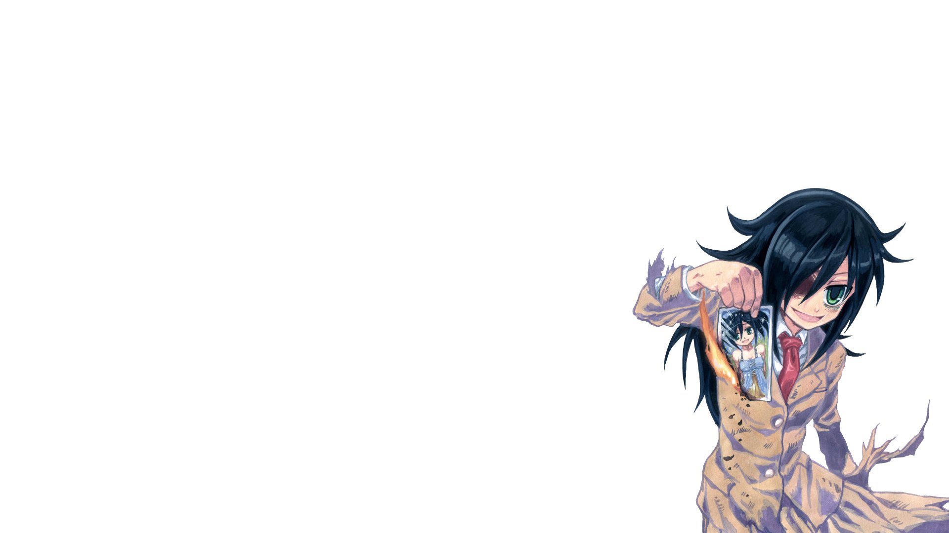 Fiery Tomoko Kuroki HD Wallpaper: Smile with Green Eyes