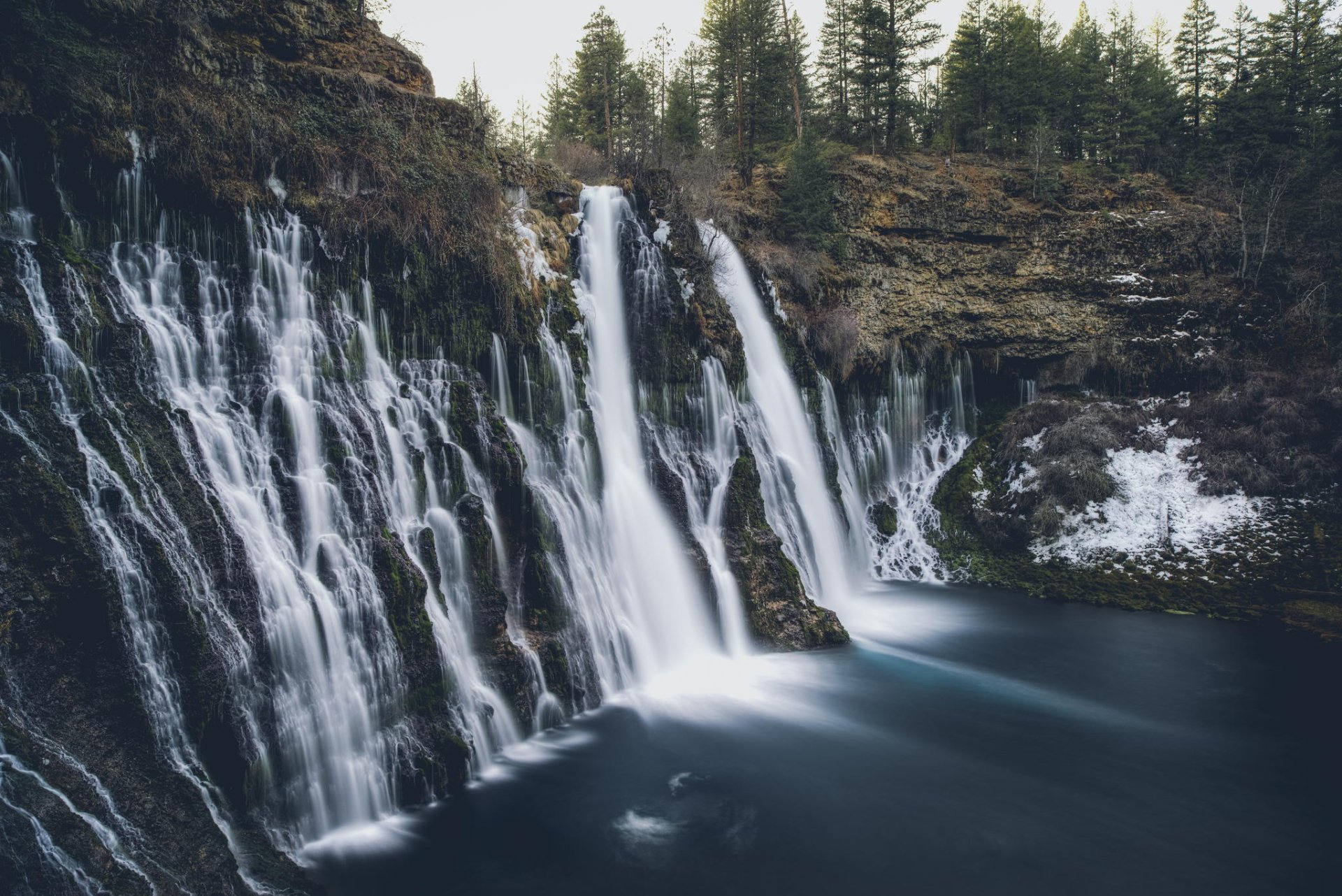 Burney Falls, California: Majestic Waterfall and Serene Lake HD ...
