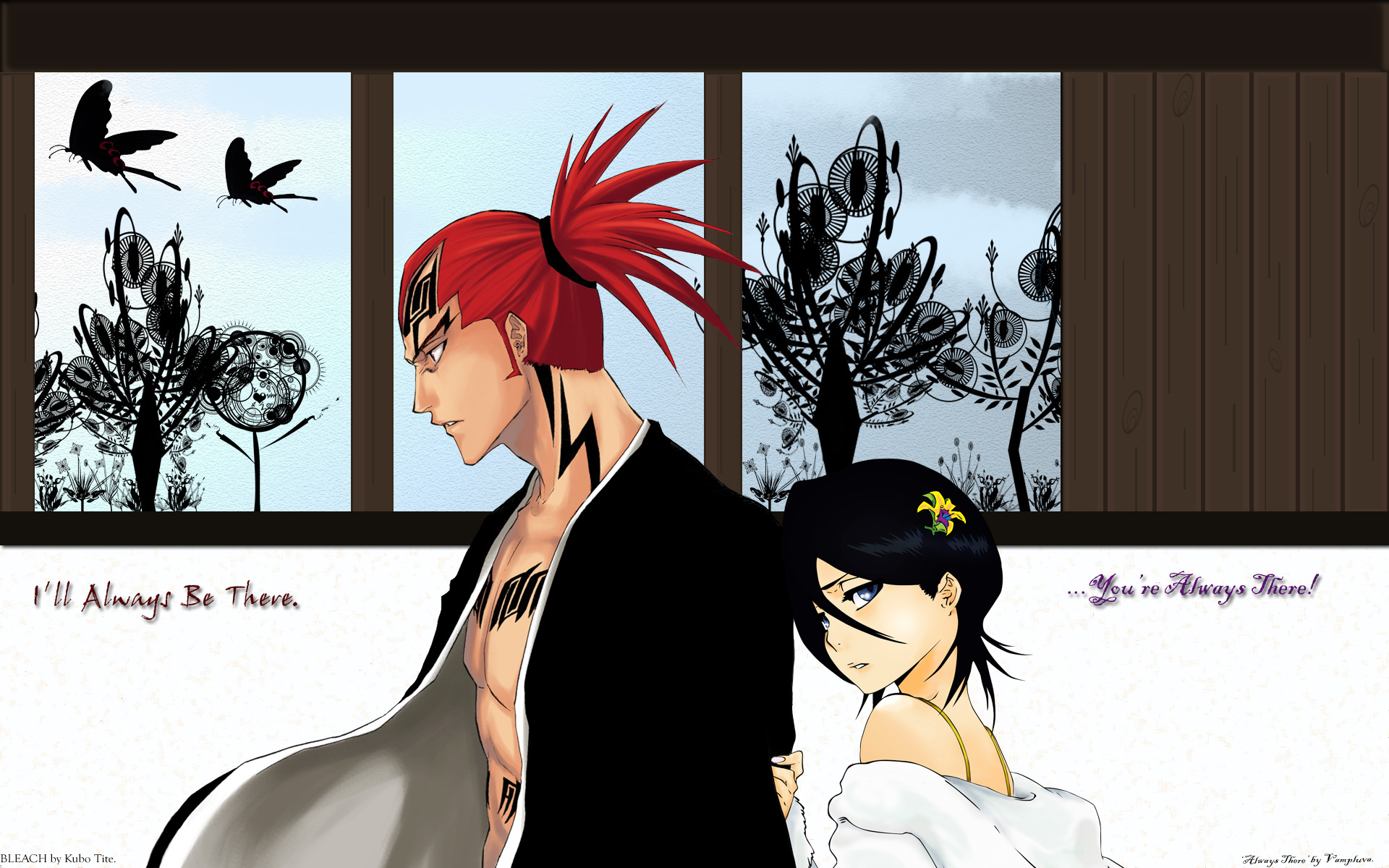 Download Renji Abarai Rukia Kuchiki Anime Bleach HD Wallpaper