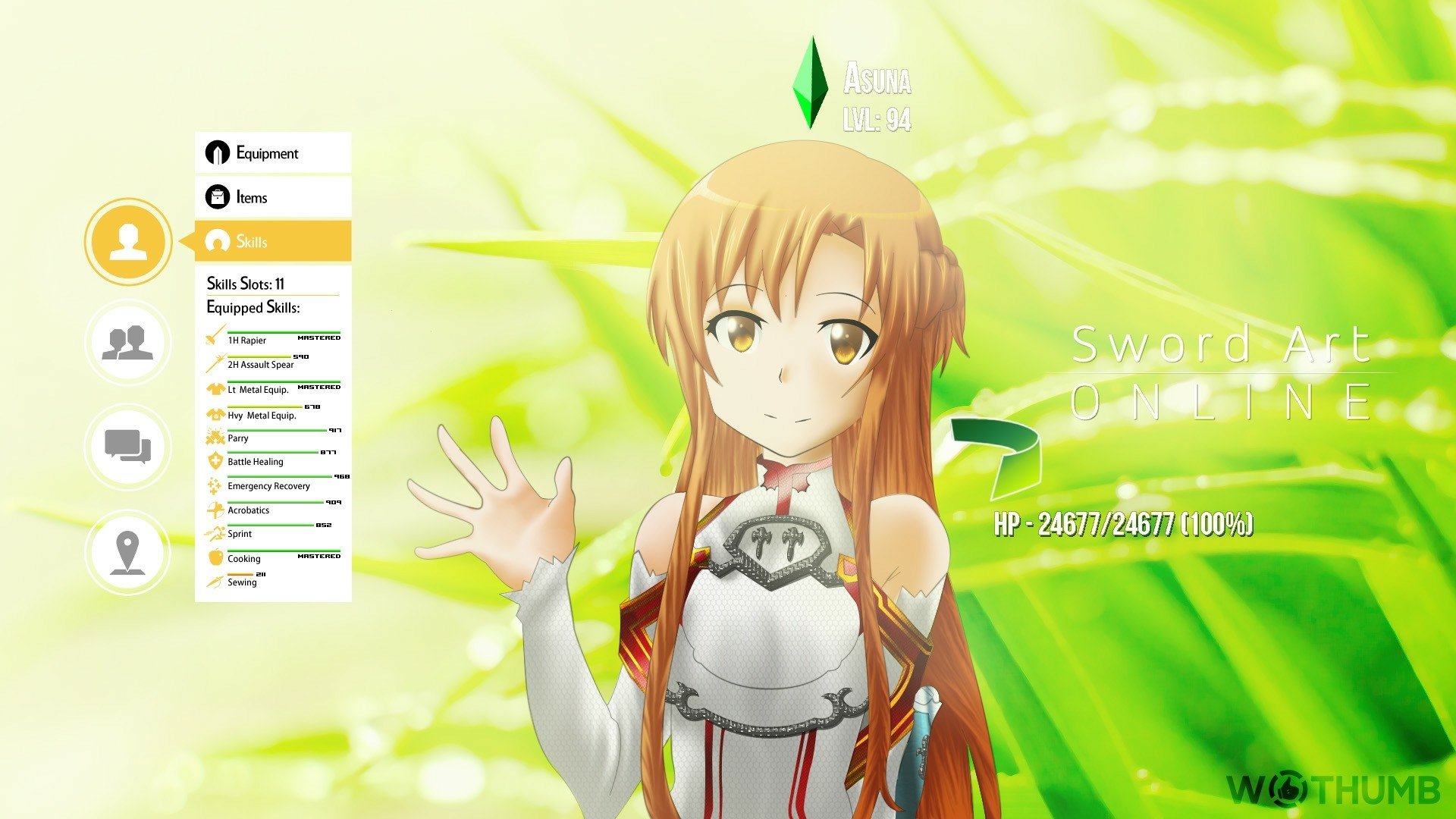 HD Wallpaper of Asuna Yuuki from Sword Art Online