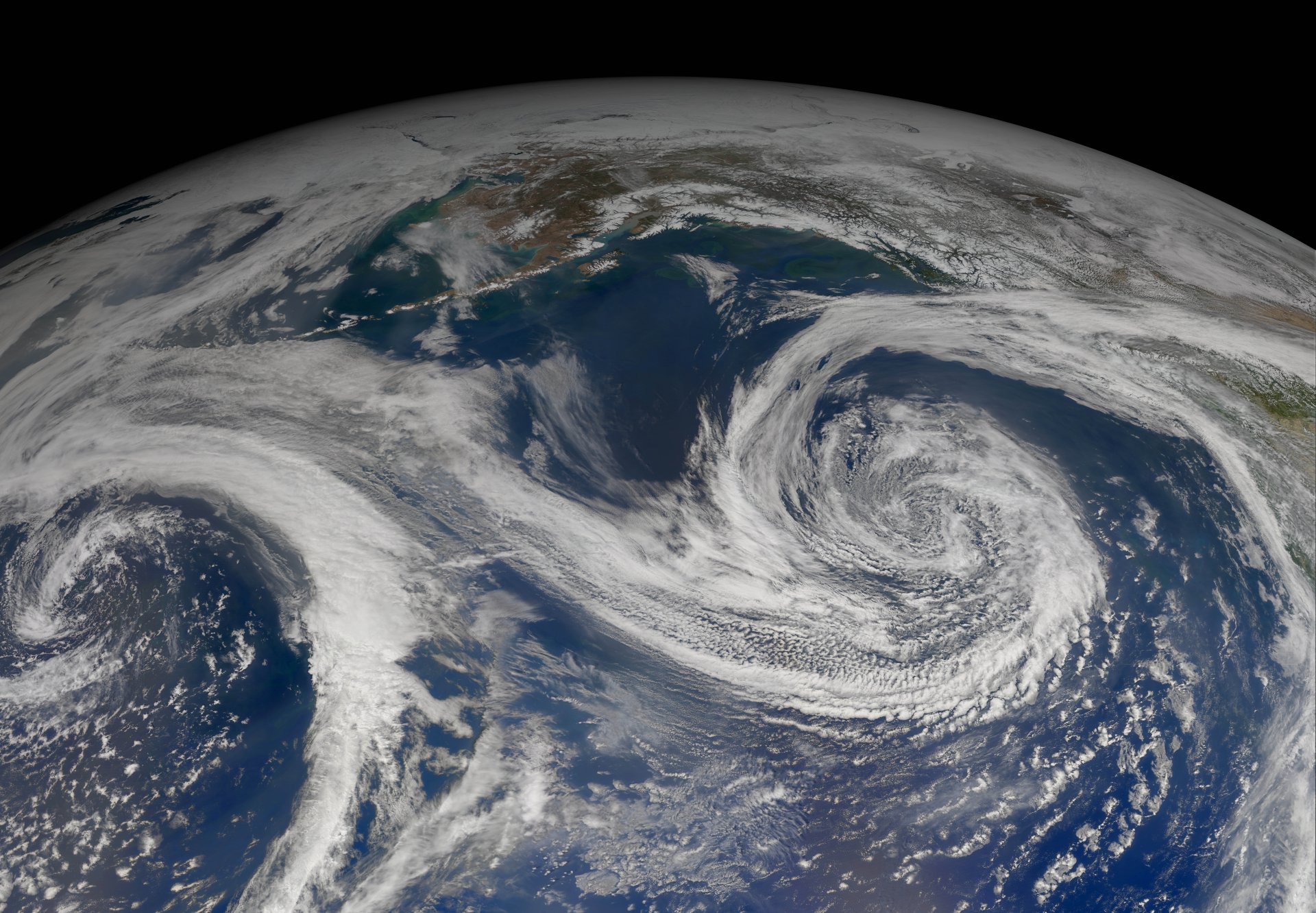 Alaska and Clouds from Space | NASA 8K Ultra HD Earth Wallpaper