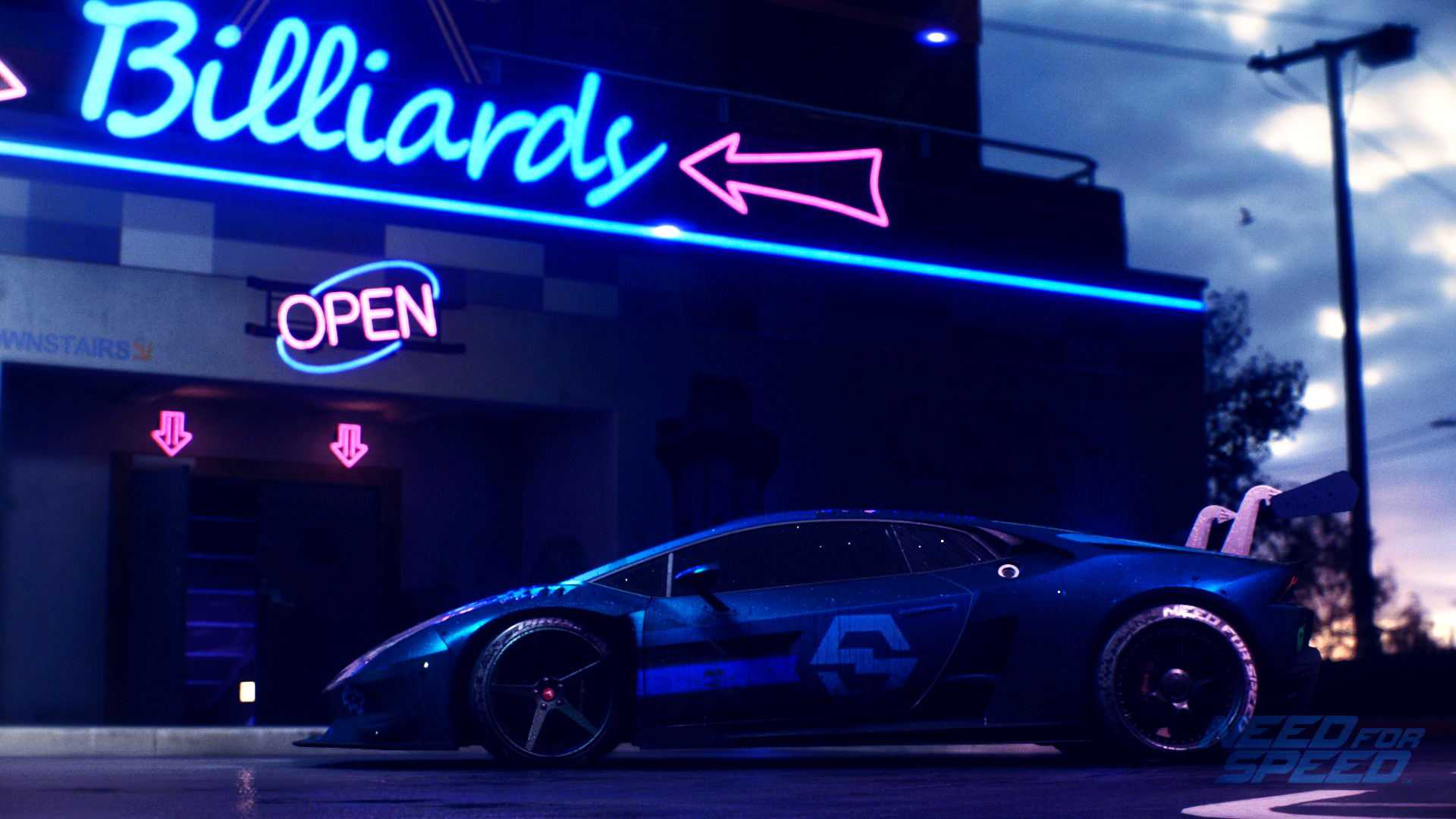 NFS 2015 — Neon Billiards Run (HD Wallpaper) | 1920x1080 | Wallpaper Abyss