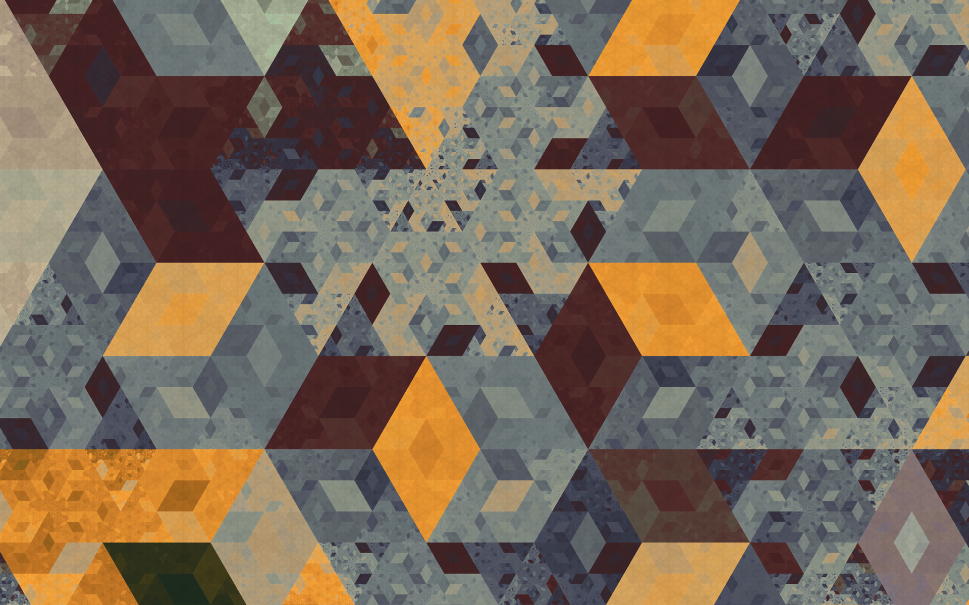 Abstract Geometric Fractal HD Wallpaper