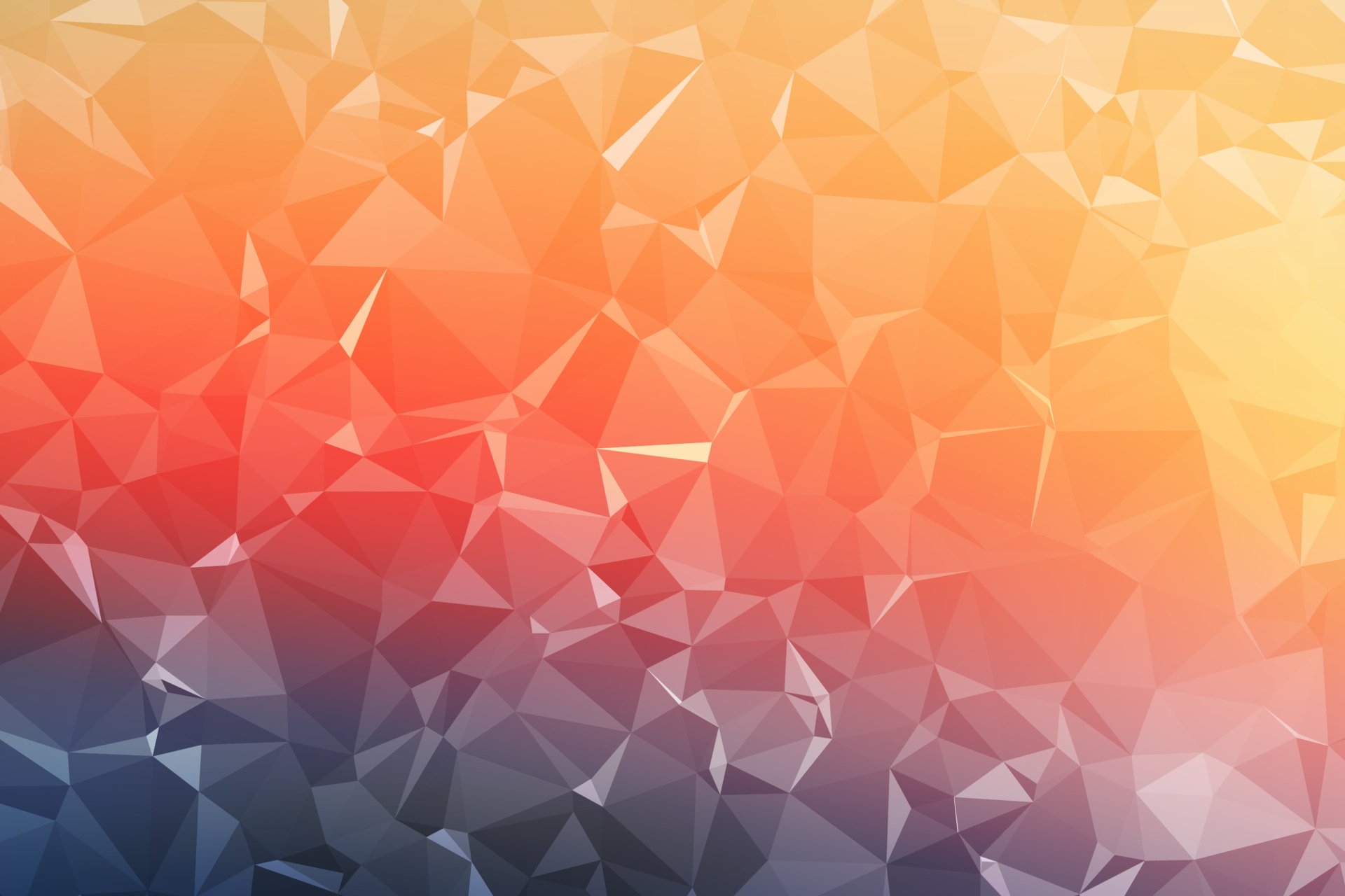 Triangular Dawn — 2K Quad HD Abstract Wallpaper