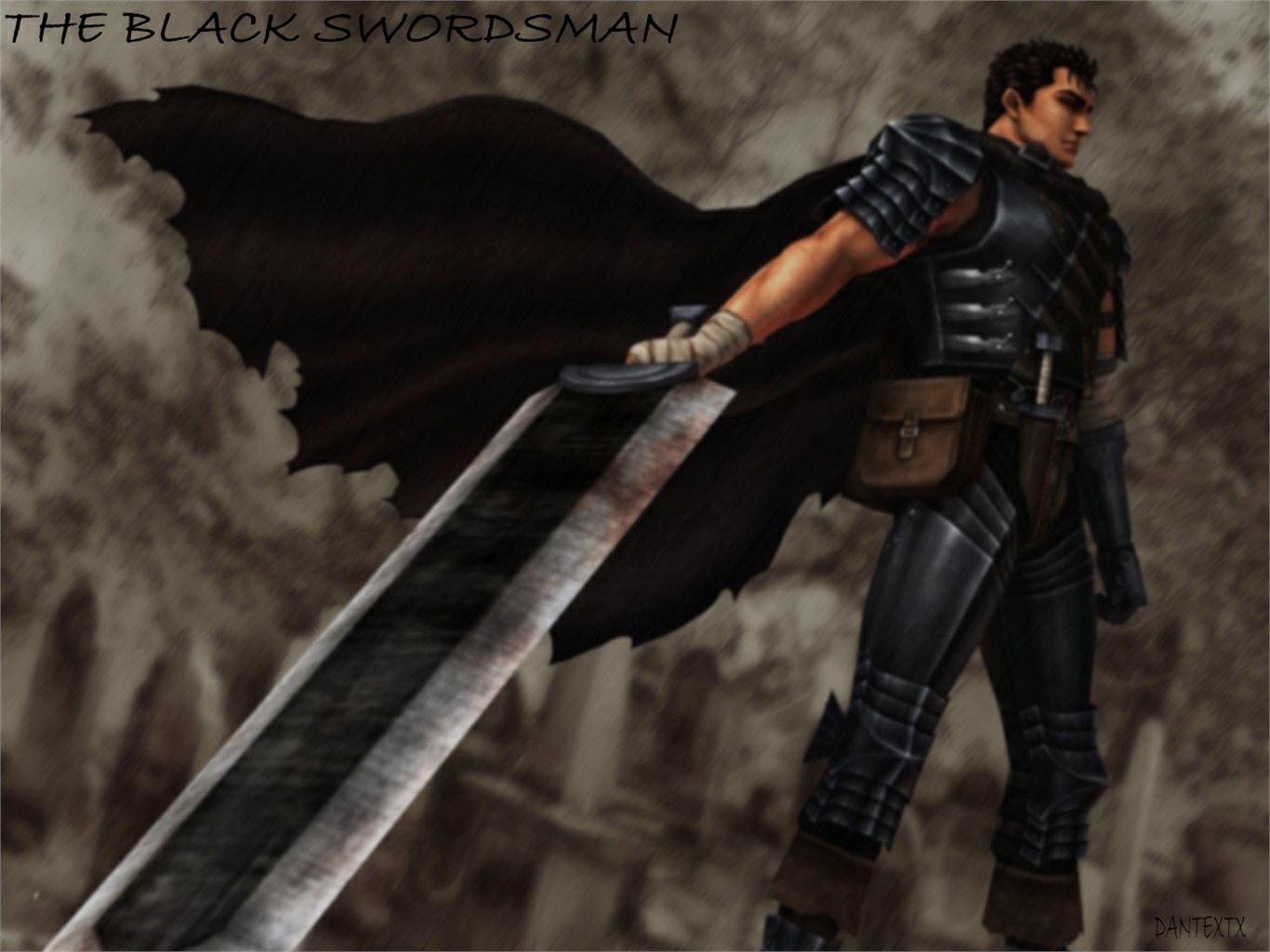 Guts Unleashed: Epic Berserk Anime HD Wallpaper | 1366x1024 | Wallpaper ...