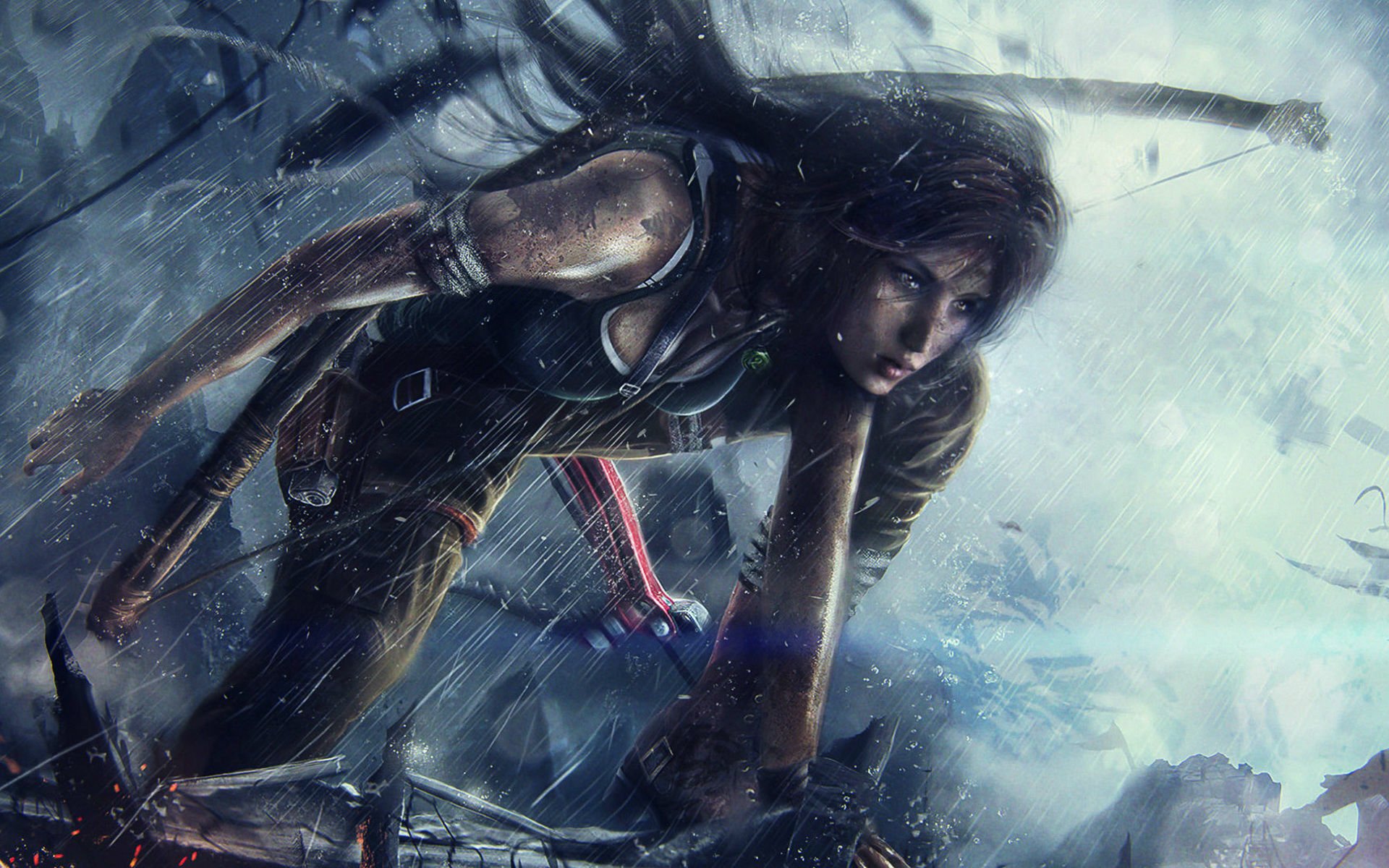 Epic Lara Croft HD Wallpaper from Tomb Raider Adventure