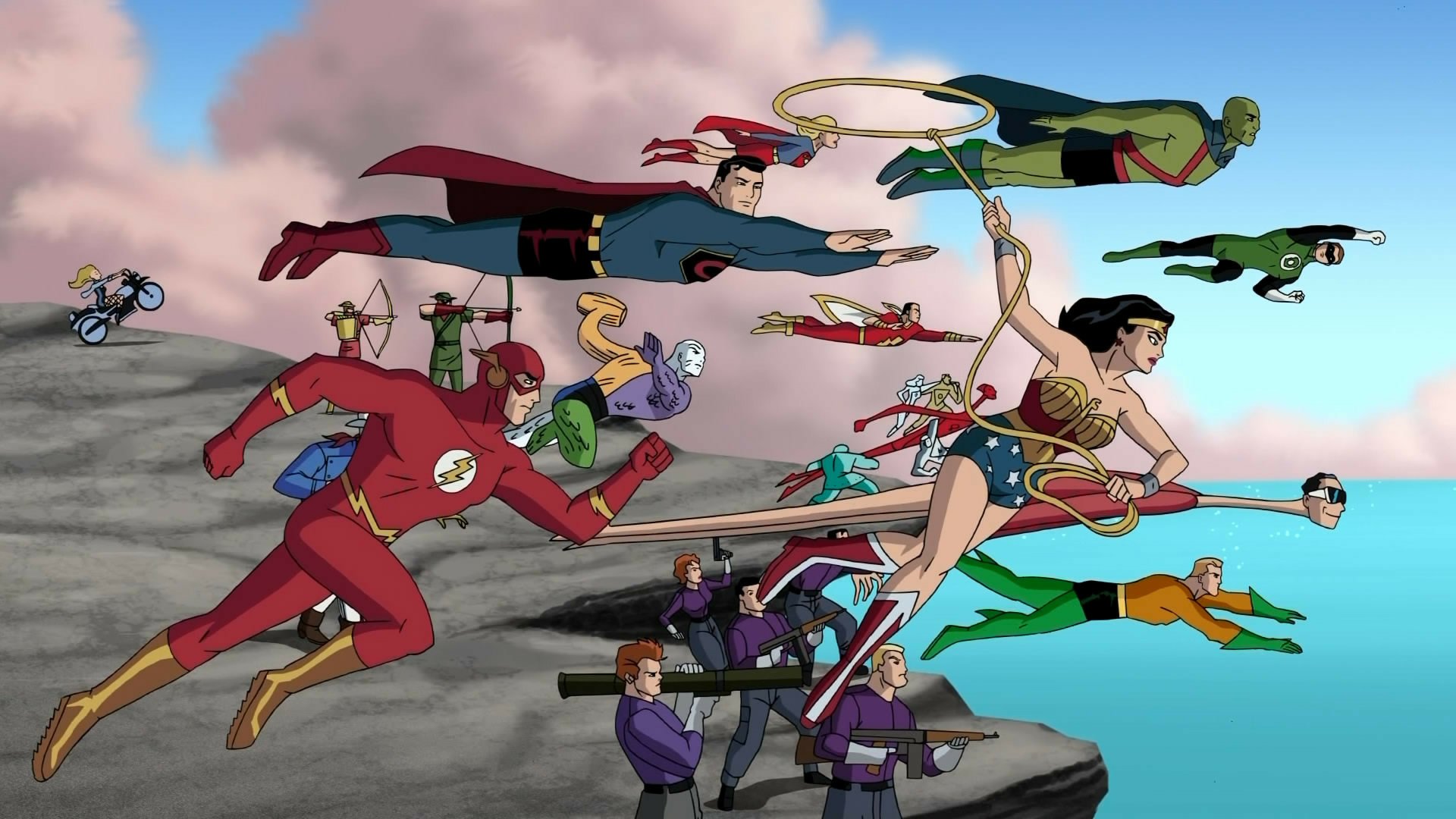 Download Comic Justice League HD Wallpaper | 1920x1080 | Wallpaper Abyss