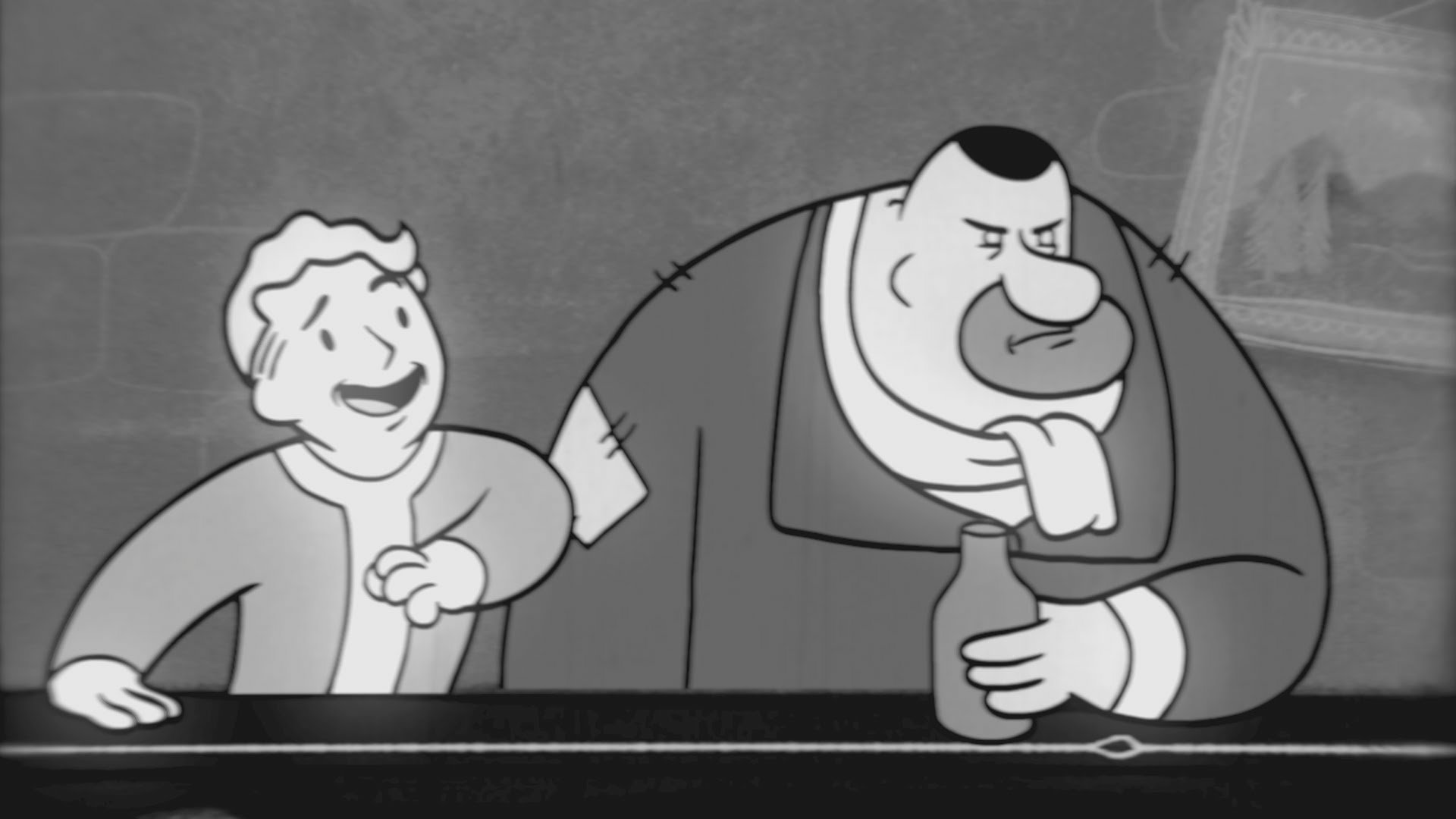 Fallout 4 HD Wallpaper: Vault Dweller and Strong in Retro Style ...