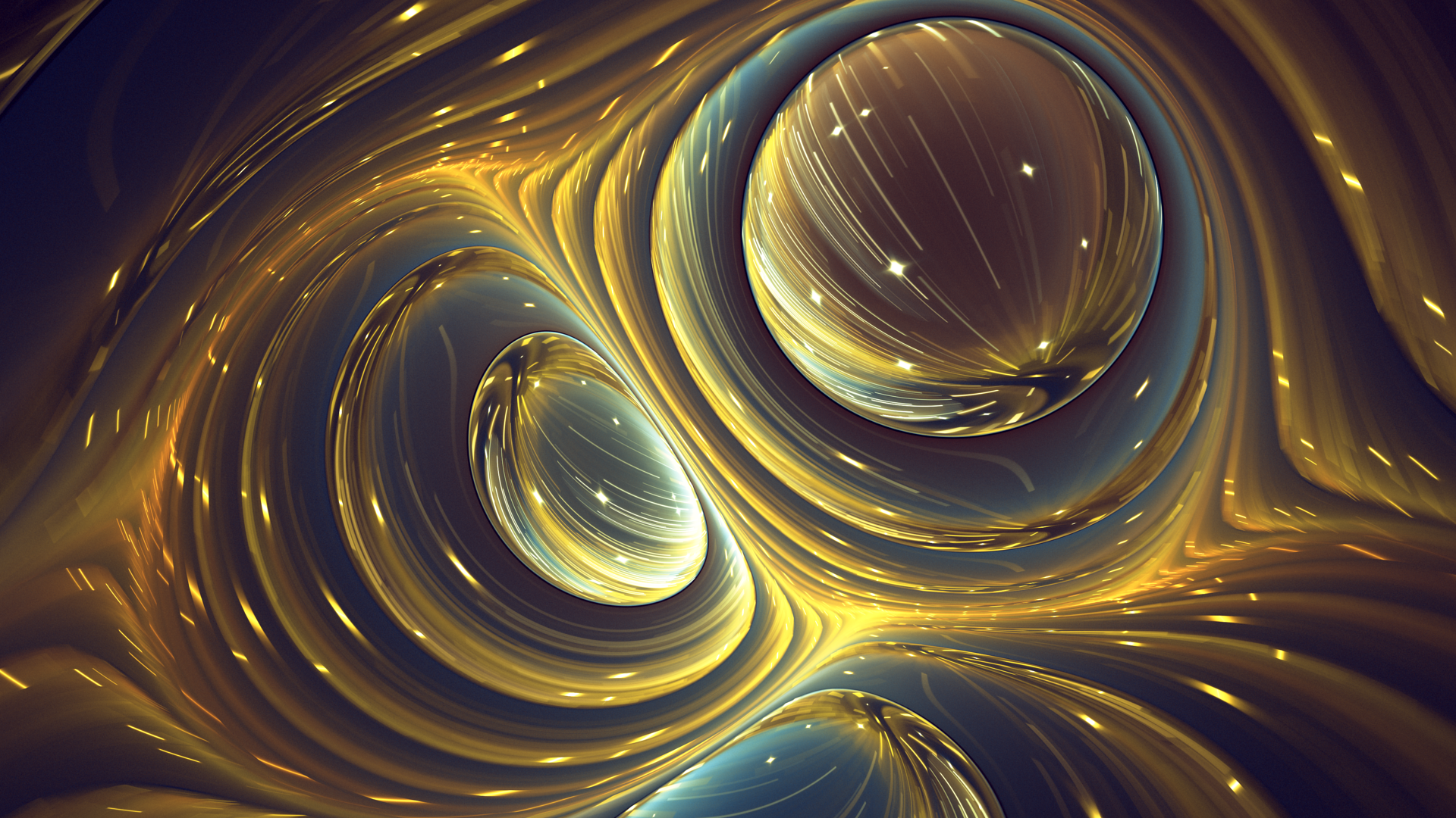 Radiant Fractal Dreams: An Abstract HD Wallpaper by Tatyana Zabanova