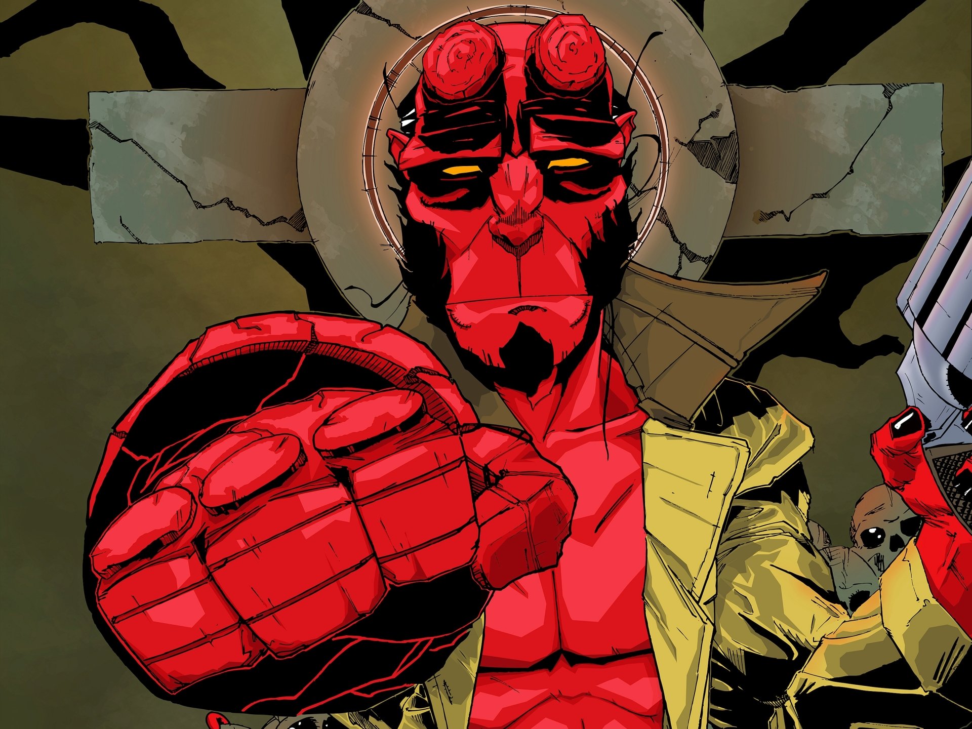 Download Comic Hellboy HD Wallpaper