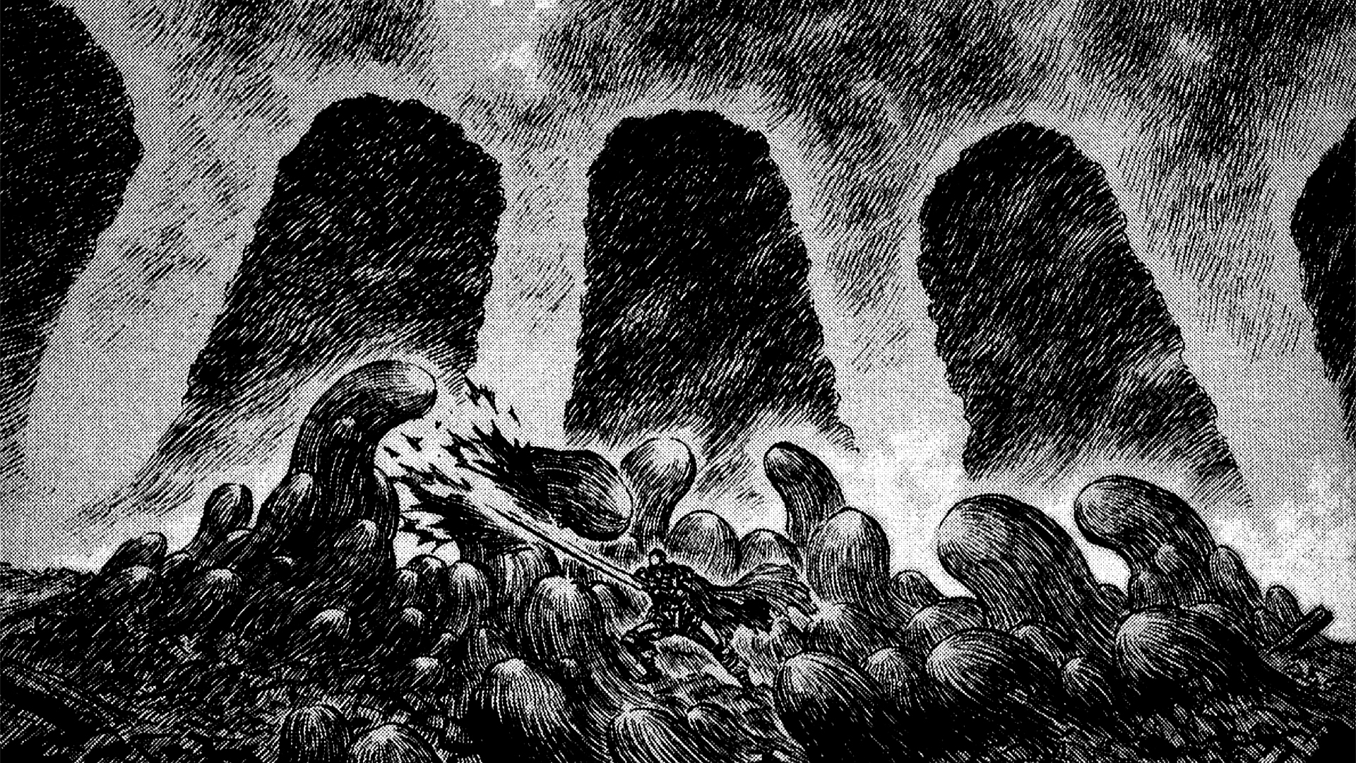 Berserk Anime HD: Dark Shadows and Chaos Wall Art