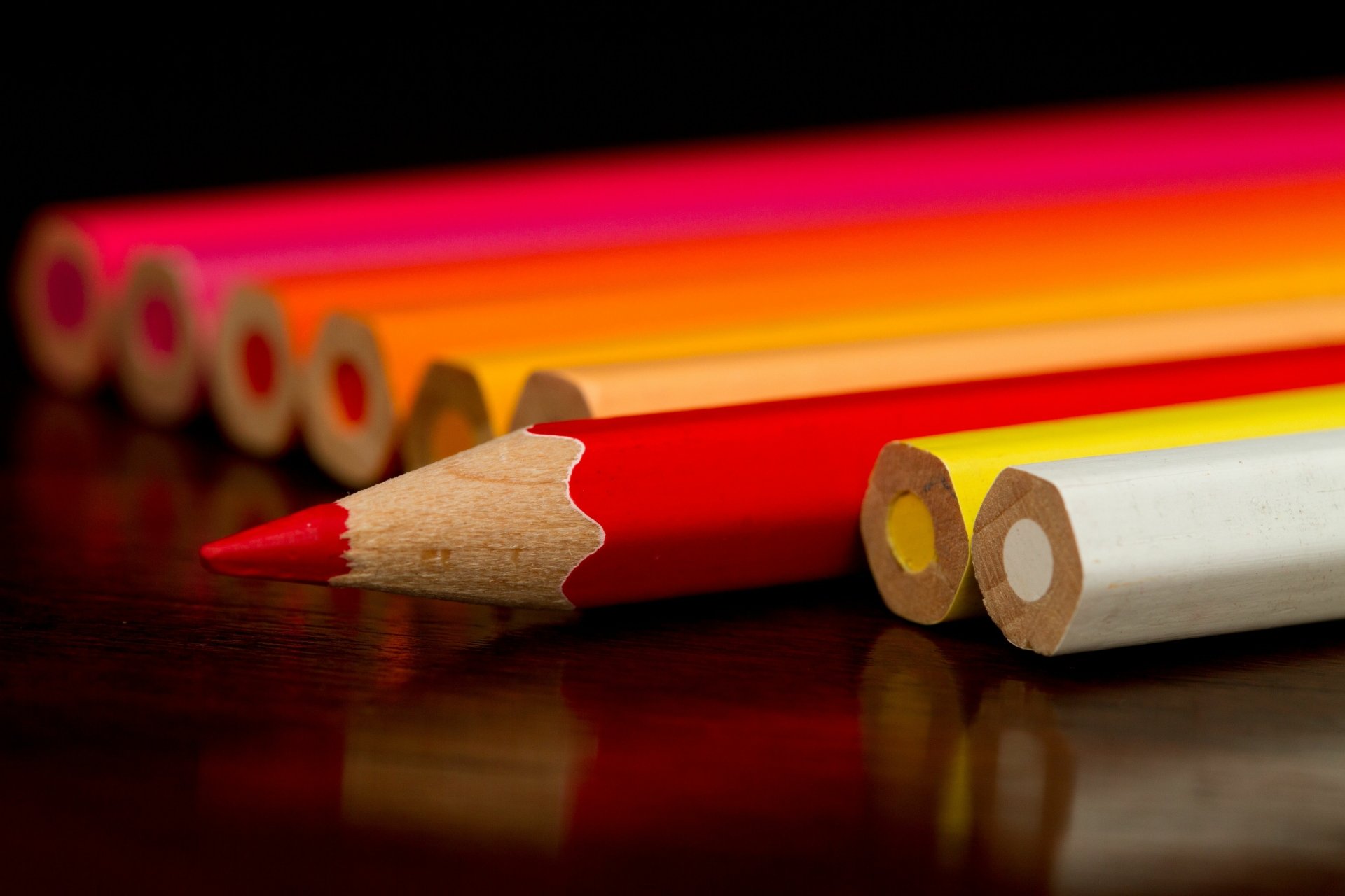 Vivid Pencil Shades: 4K Ultra HD Color Photography