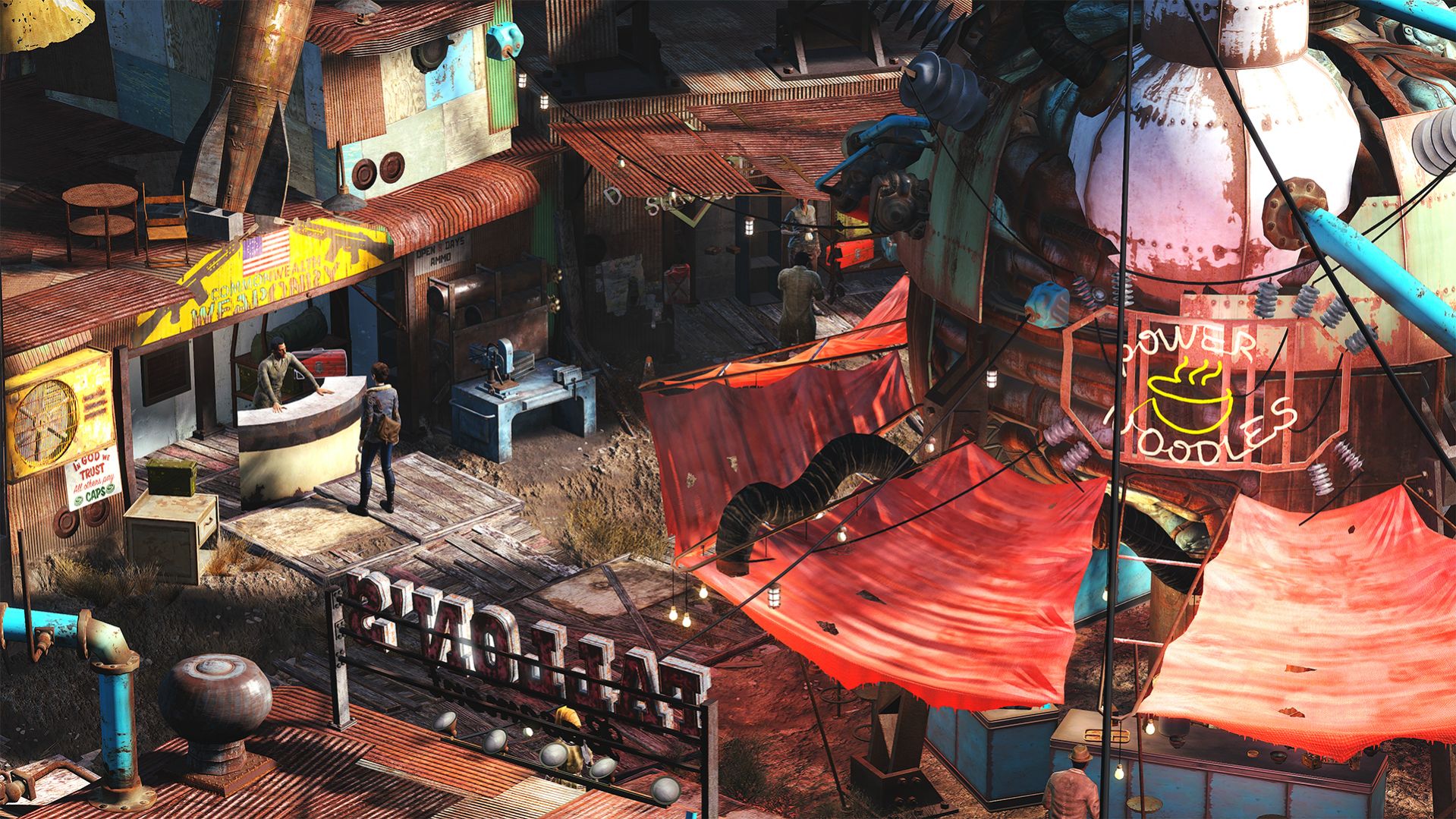 Fallout 4 HD Wallpaper: Immersive Post-Apocalyptic Video Game Scene