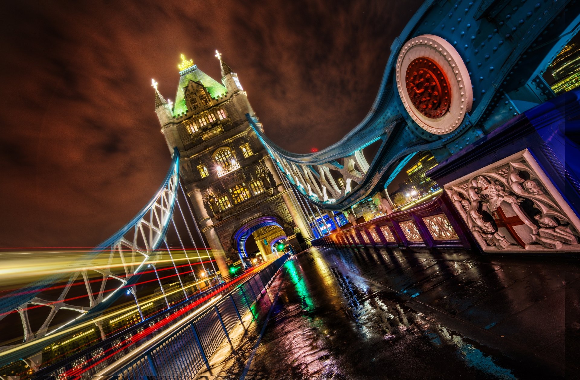 Download Night Light London Time Lapse Man Made Tower Bridge 4k Ultra ...