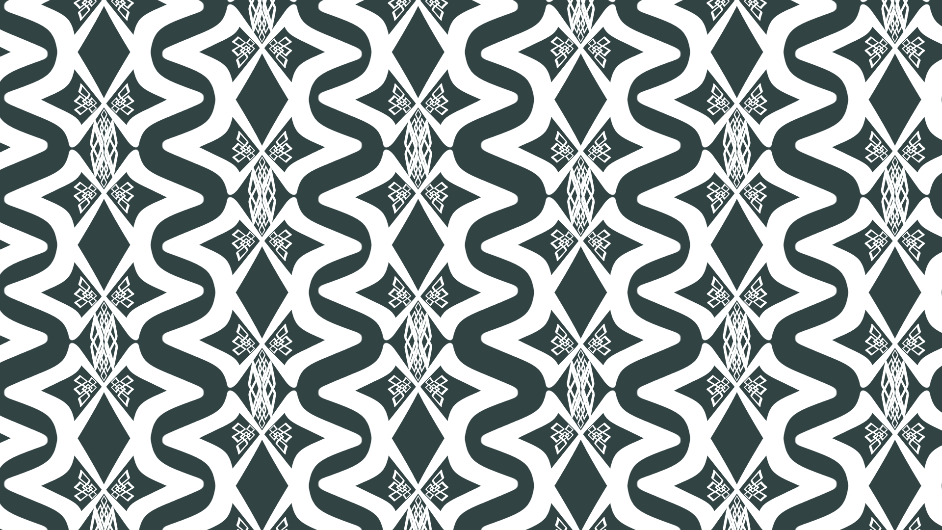 Abstract Wave Pattern Black and White HD Wallpaper