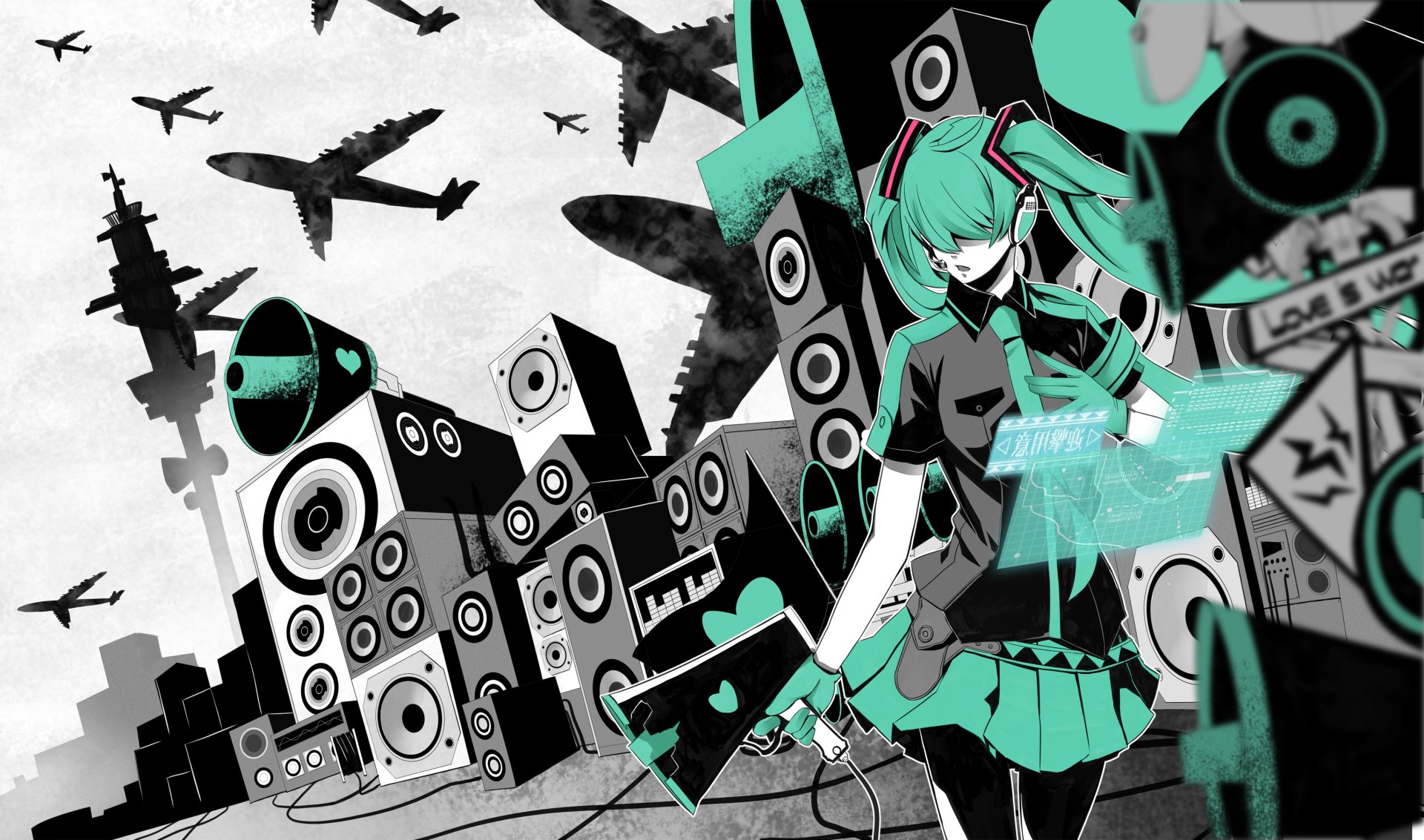 Love is War: Hatsune Miku HD Wallpaper by タケ