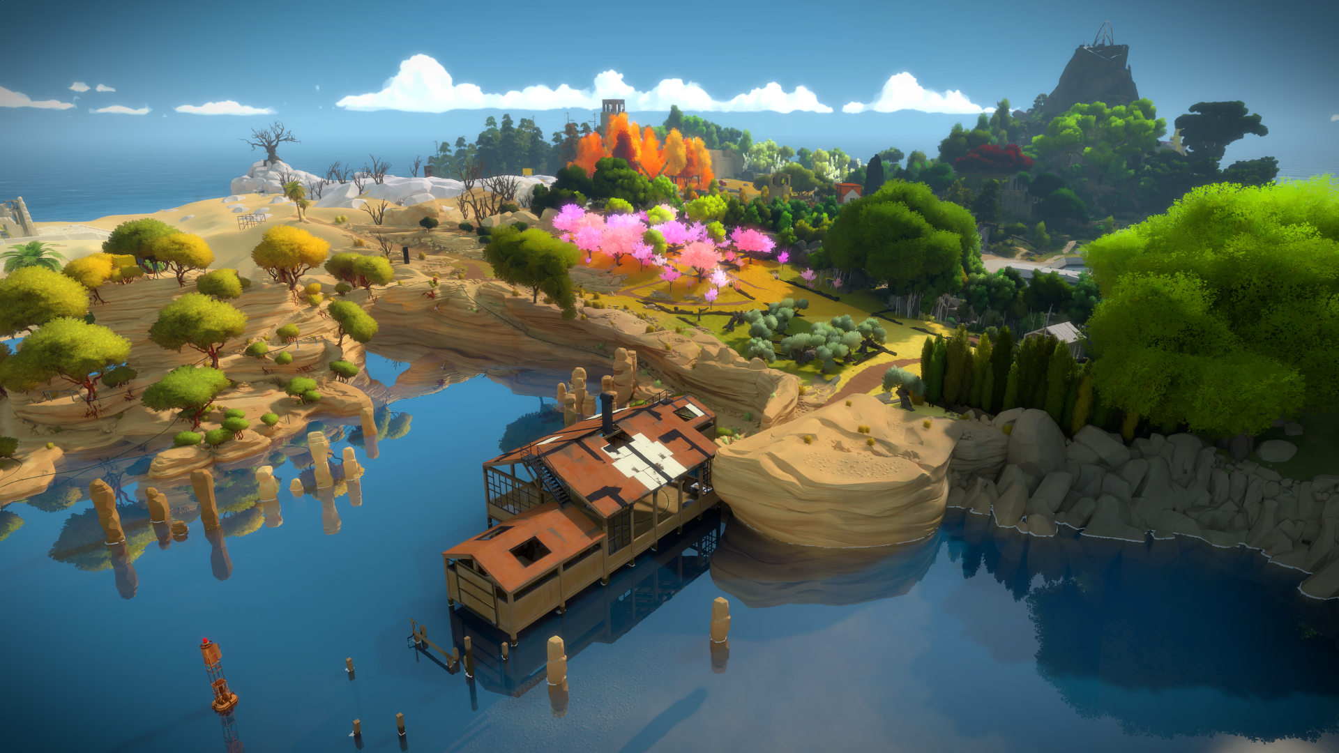 The Witness Game Scenic HD Wallpaper