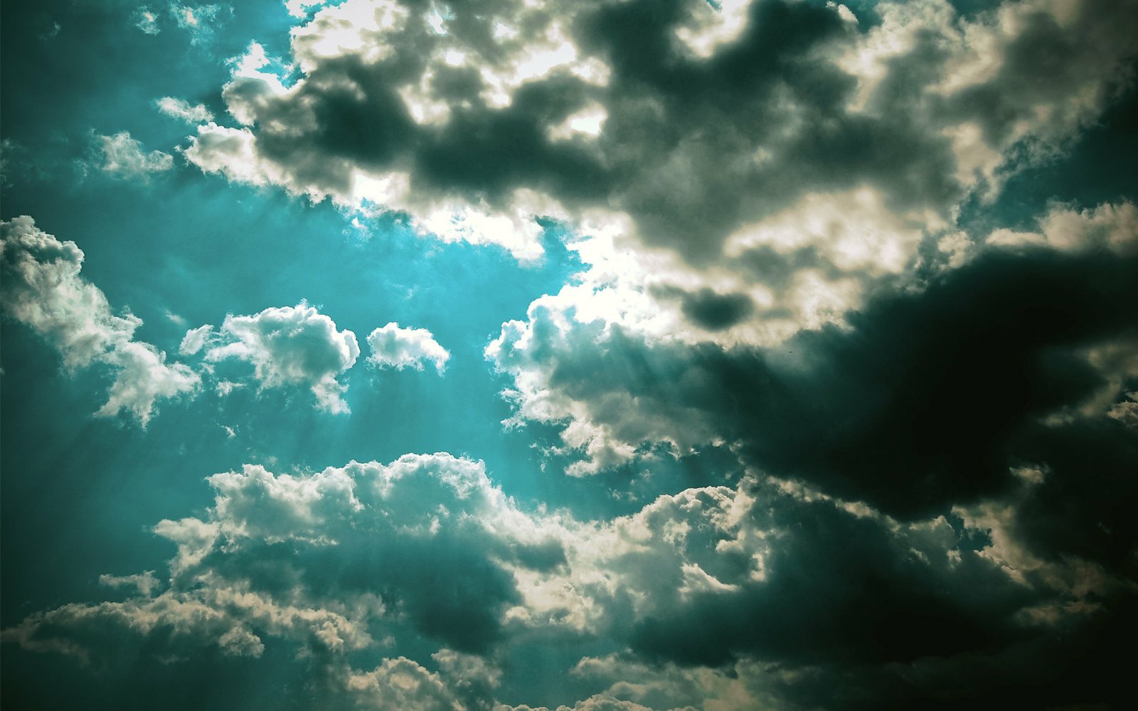 Radiant Sunbeams Piercing Through Cloudy Skies - HD Nature Wallpaper ...