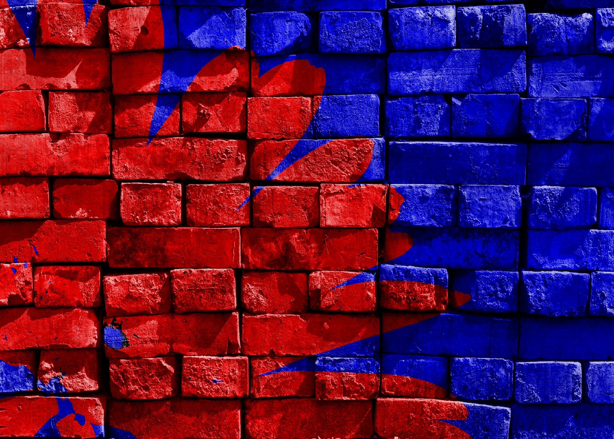Download Colors Wall Man Made Brick HD Wallpaper