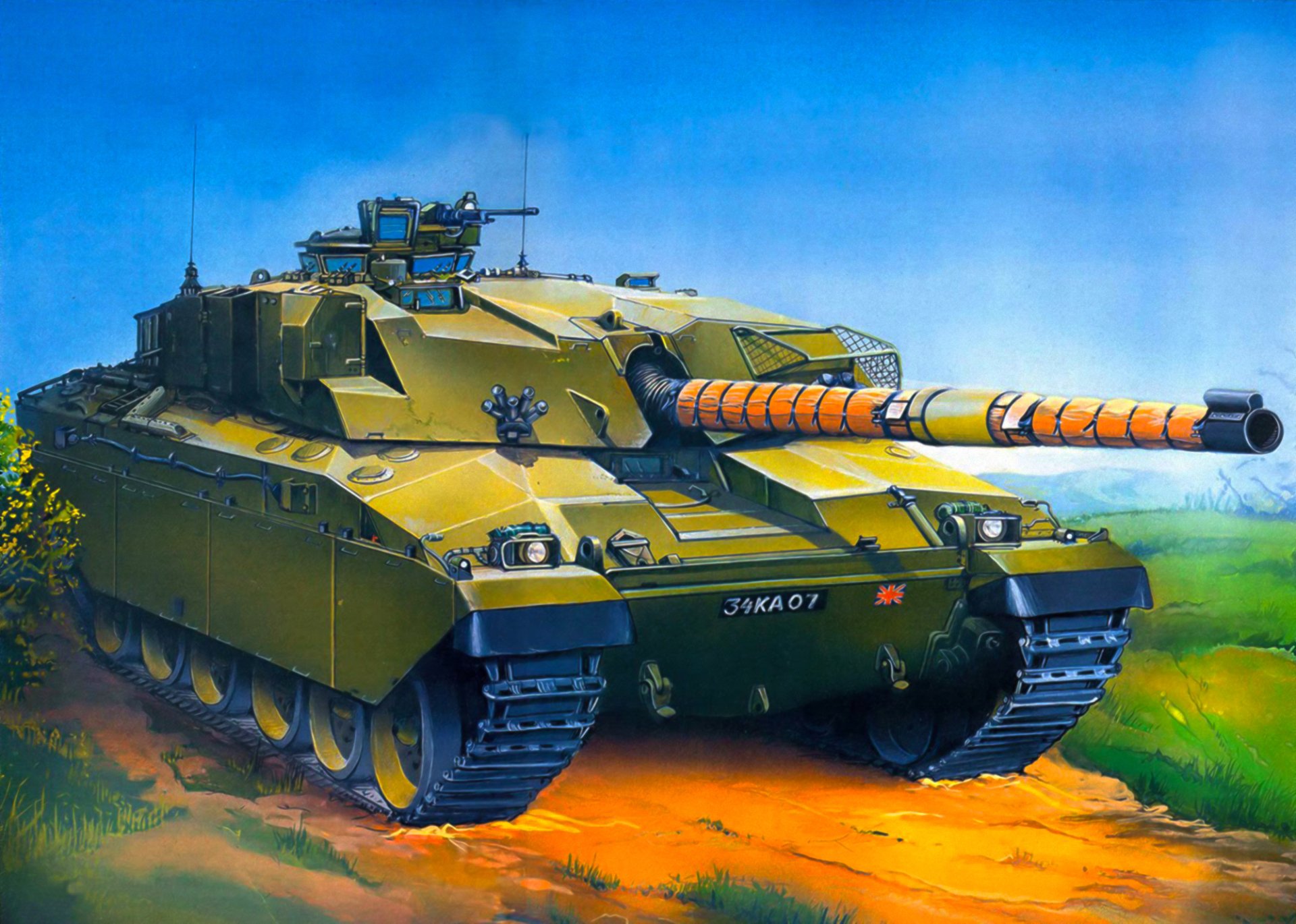 Download Tank Military Challenger 1 HD Wallpaper