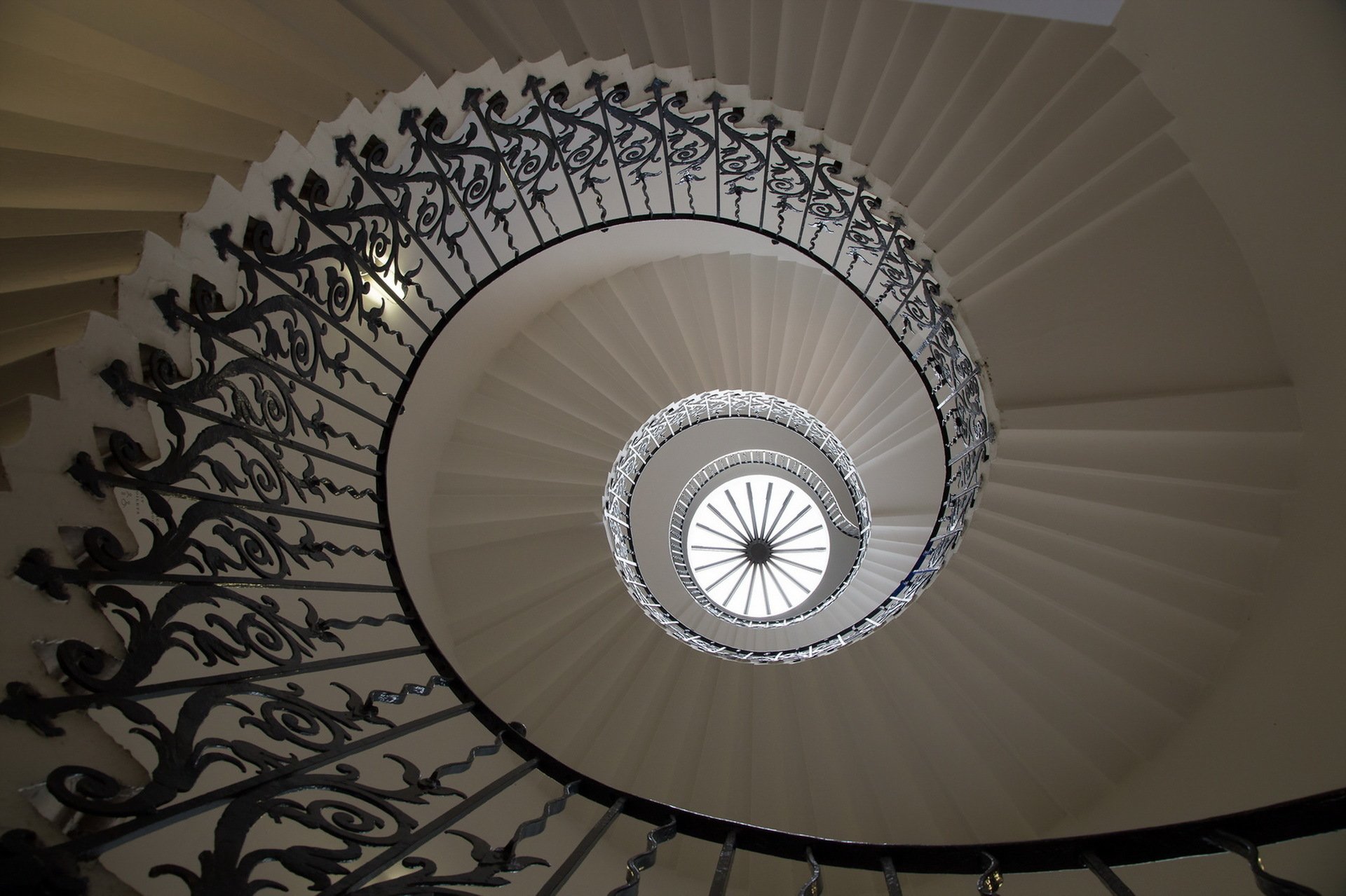 Elegant Spiral Stairs: A Man-Made Architectural Marvel in HD