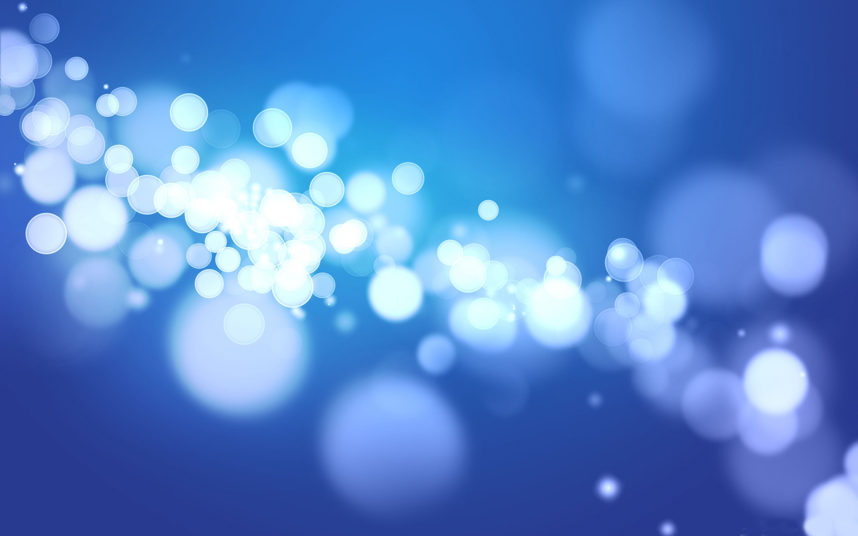 Blue Bokeh Effect HD Wallpaper
