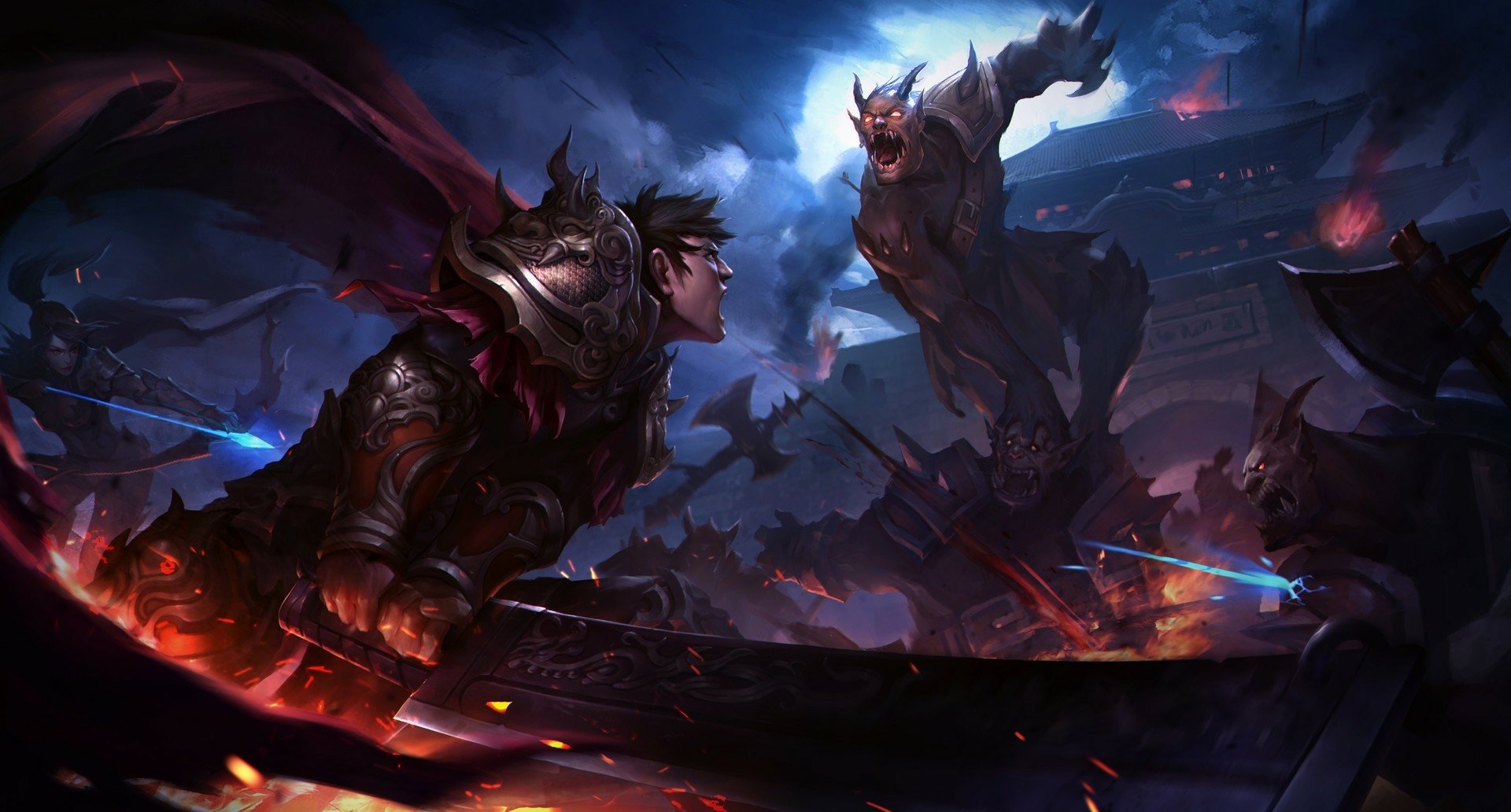 Download Fantasy Battle Wallpaper by Xin Jiang | 1920x1032 | Wallpaper ...