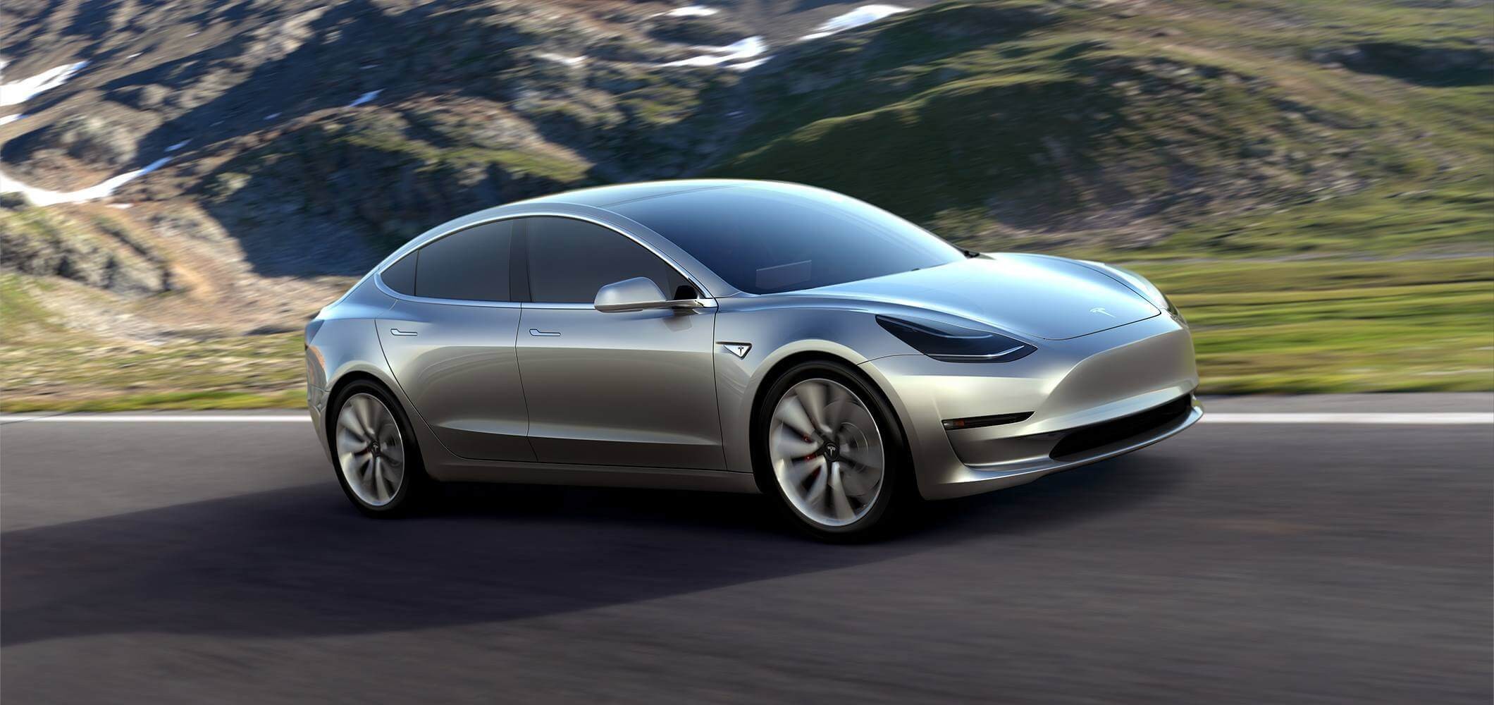Download Electric Car Tesla Motors Vehicle Tesla Model 3 Wallpaper