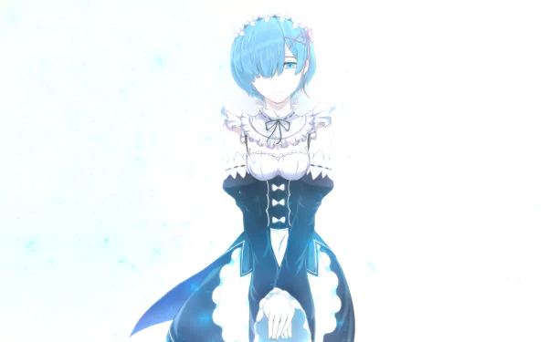 Rem (Re:ZERO) HD Wallpaper: Lunar Battle by よじろう