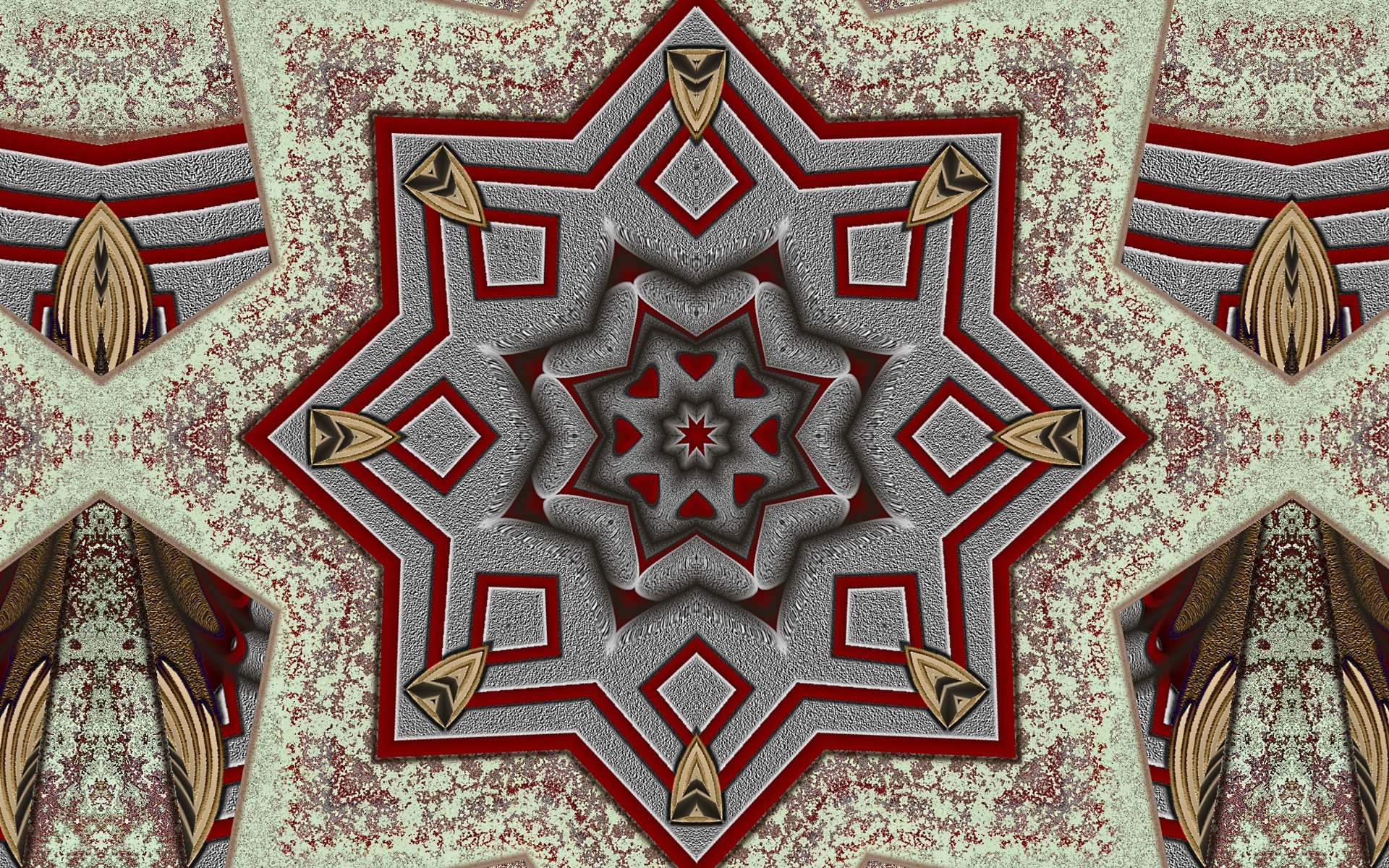 Download Gray Star Pattern Abstract Design HD Wallpaper