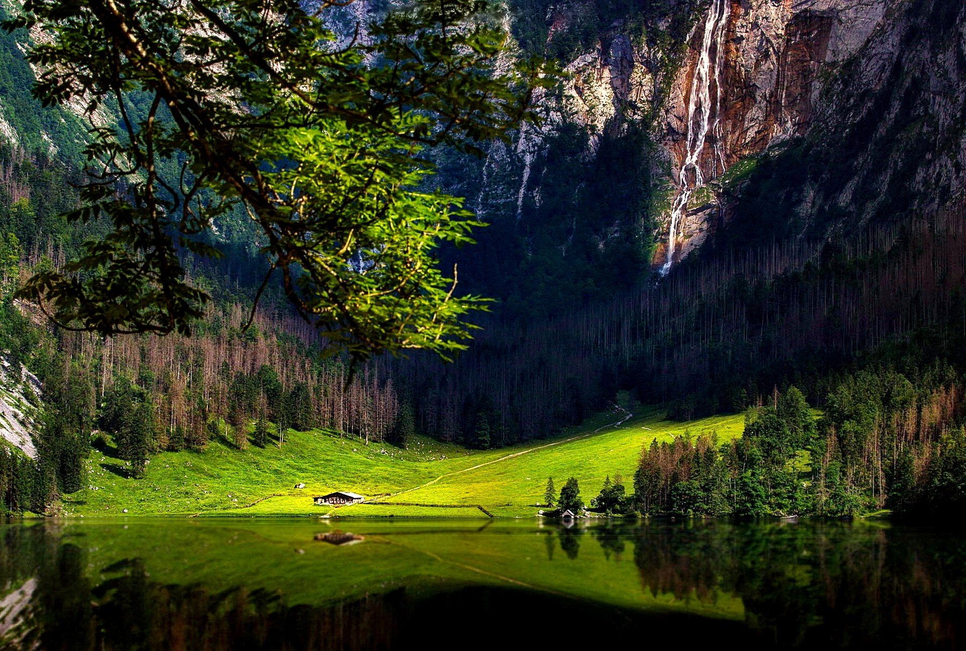 Download Tree Lake Landscape Earth Photography Mountain HD Wallpaper