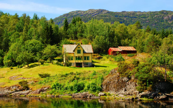 Download Man Made Barn HD Wallpaper