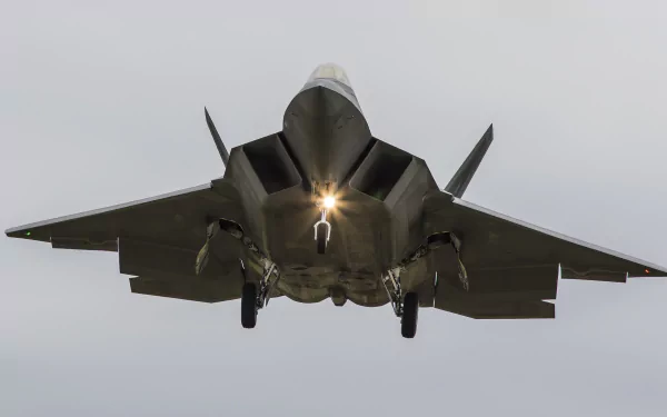 HD Military Wallpaper: Lockheed Martin F-22 Raptors in Flight