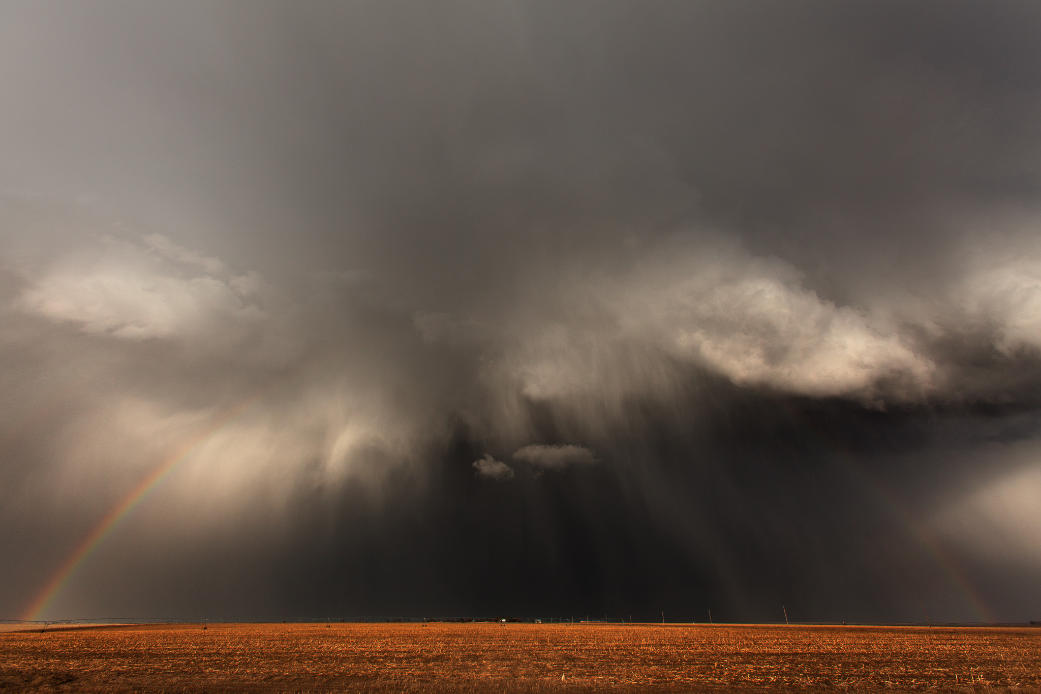 Download Nature Cloud Rainbow Landscape Storm HD Wallpaper