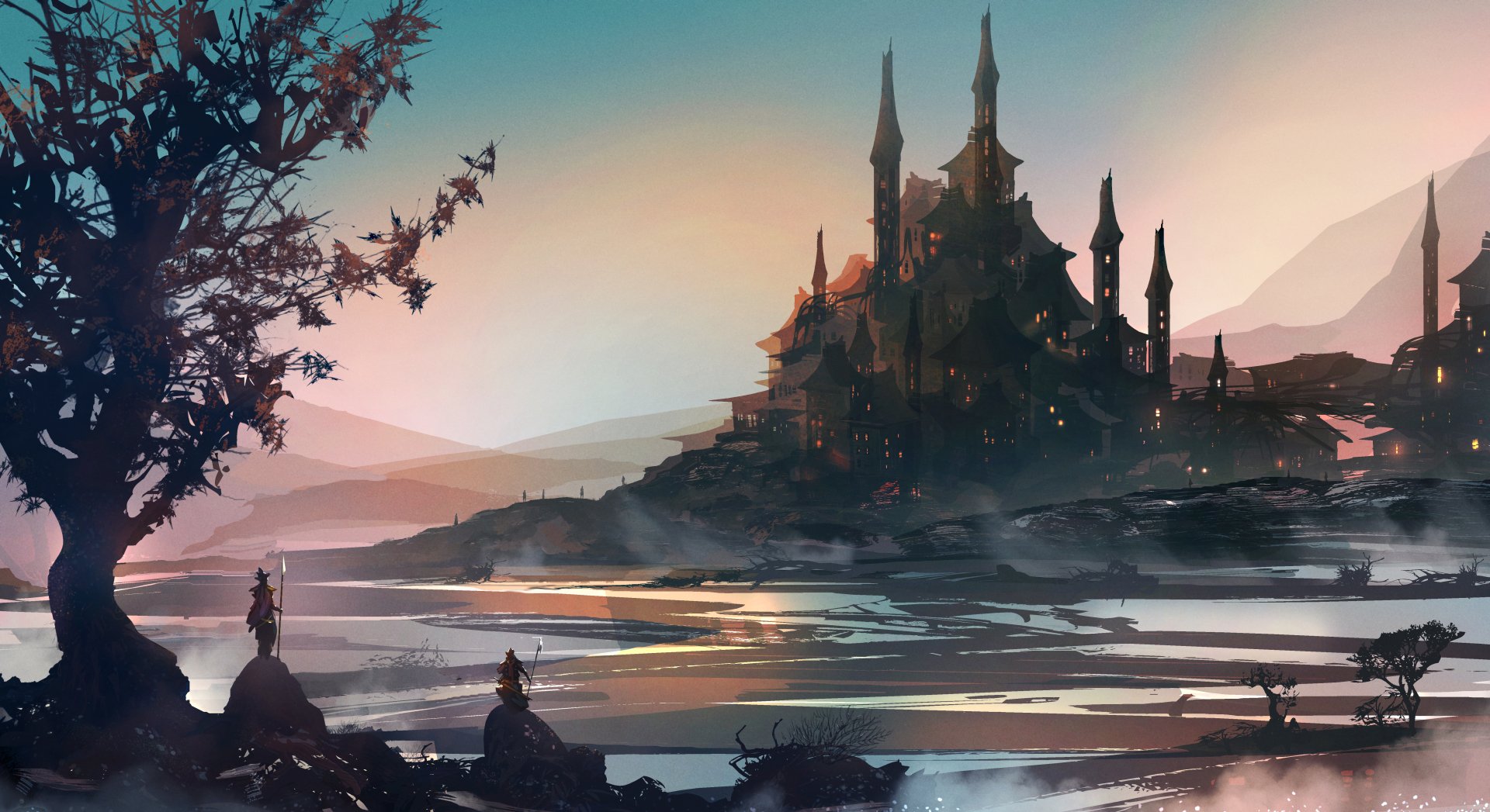Enchanting Fantasy Cityscape - 4K Ultra HD Wallpaper by TacoSauceNinja ...
