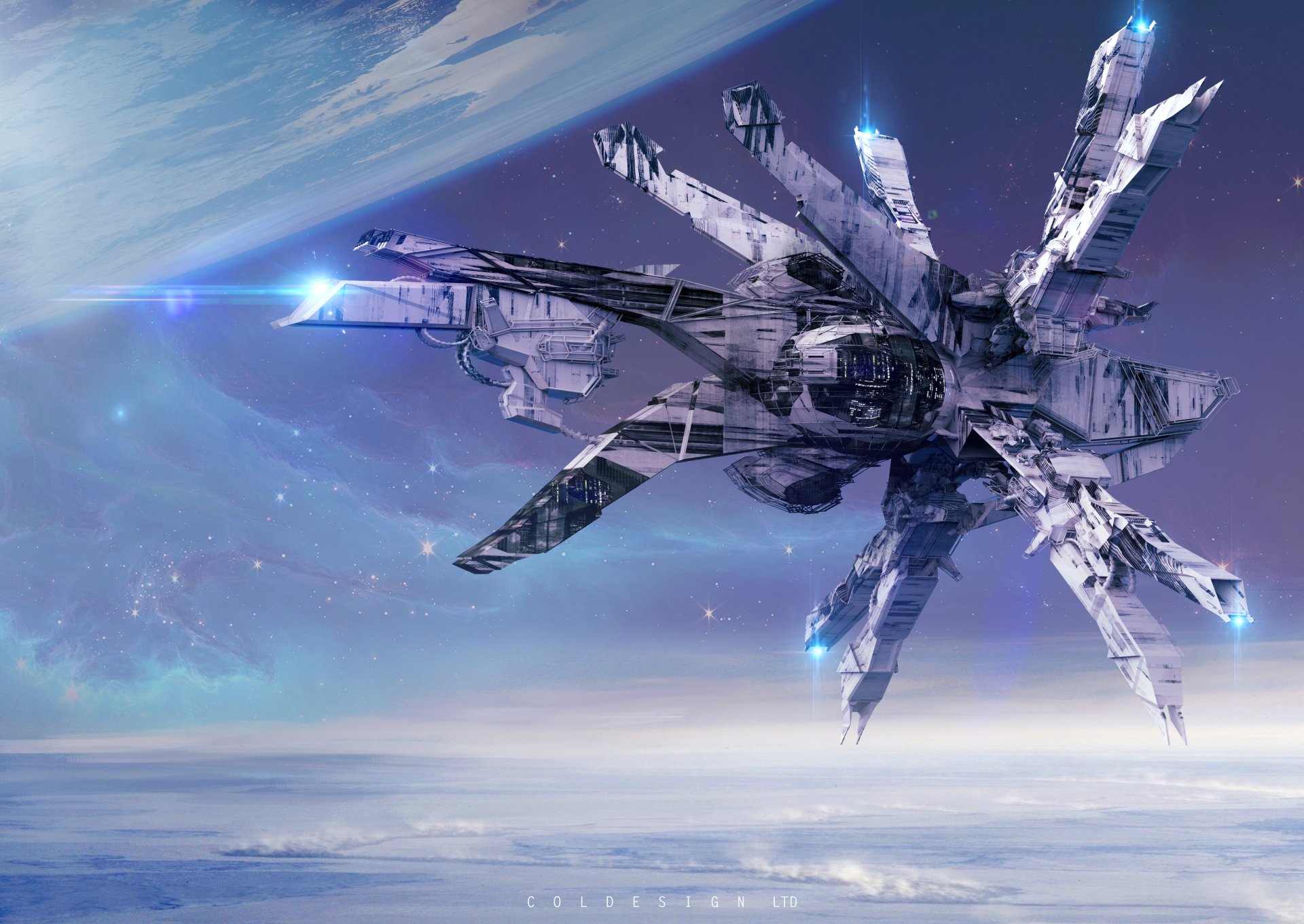 Futuristic Spaceship in Stunning 4K Ultra HD by Col Price