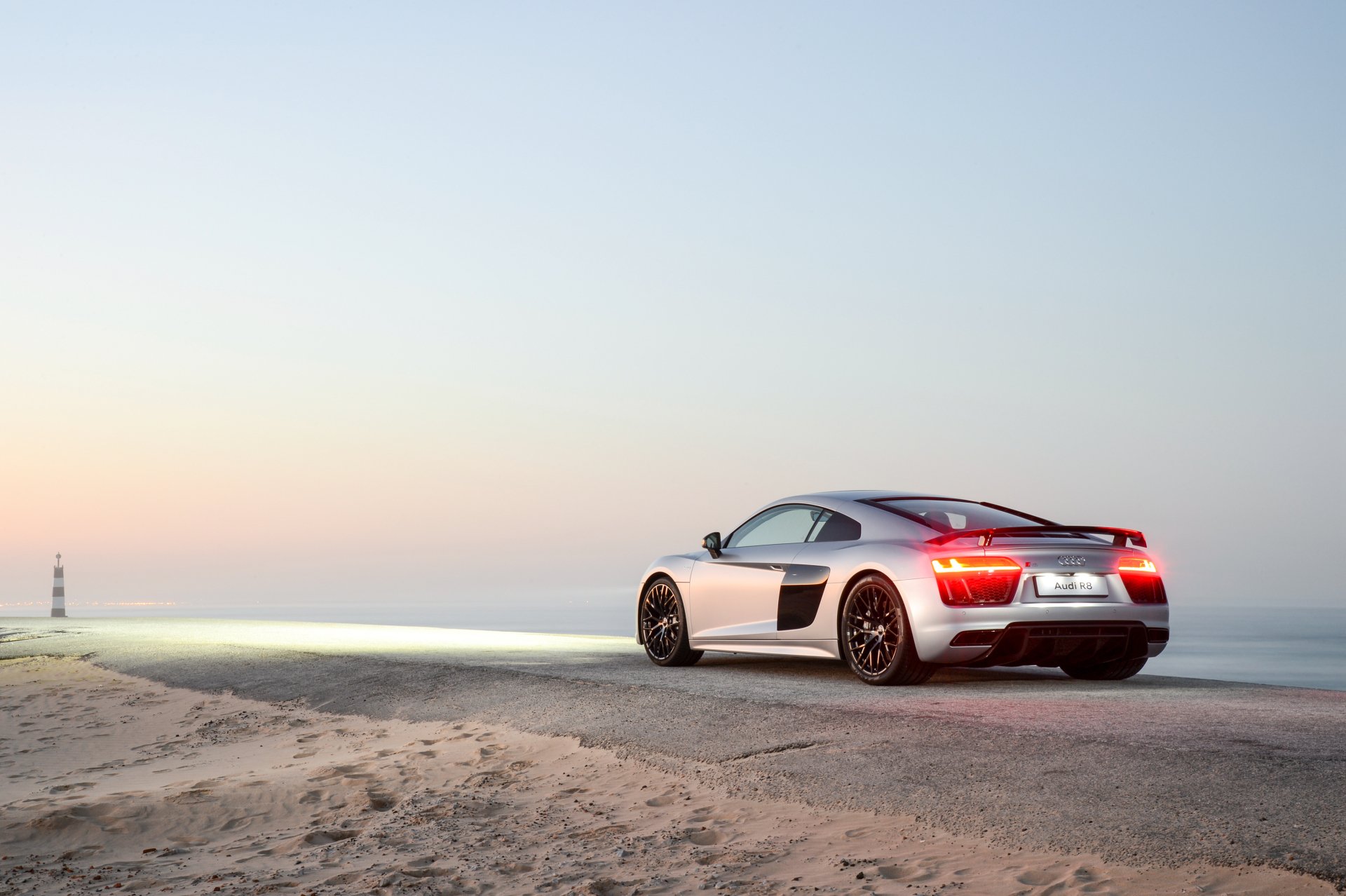 Download Car Silver Car Supercar Audi Vehicle Audi R8 4k Ultra HD Wallpaper