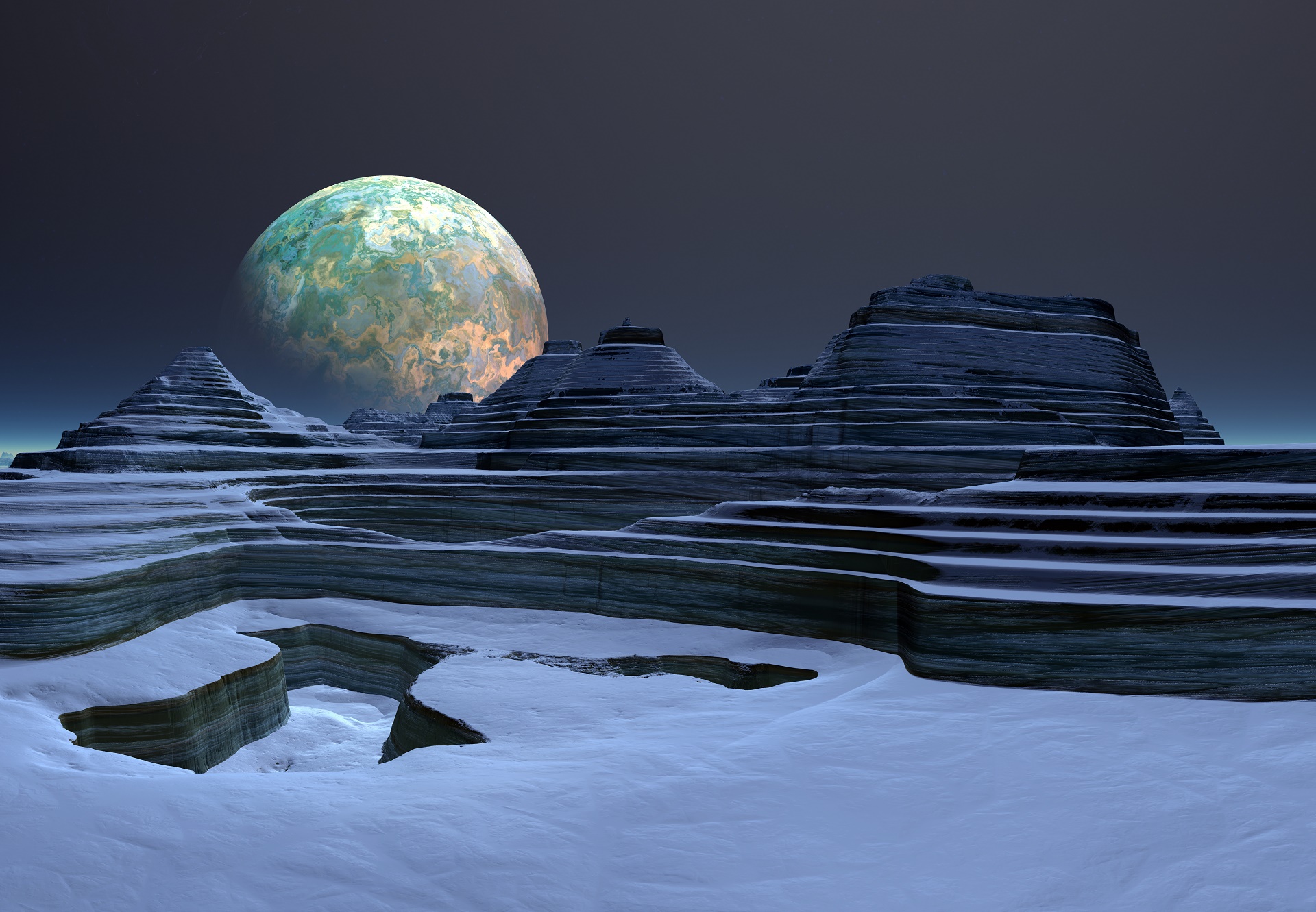 Cgi Landscape Desktop Wallpaper